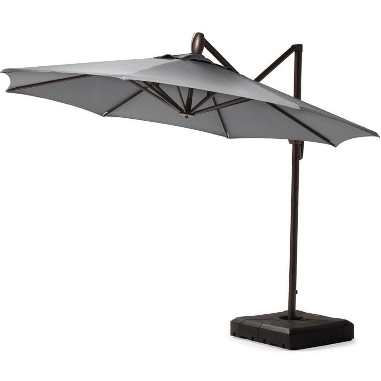 RST Brands Modular Aluminum Outdoor 10' Round Umbrella - Charcoal Gray ...