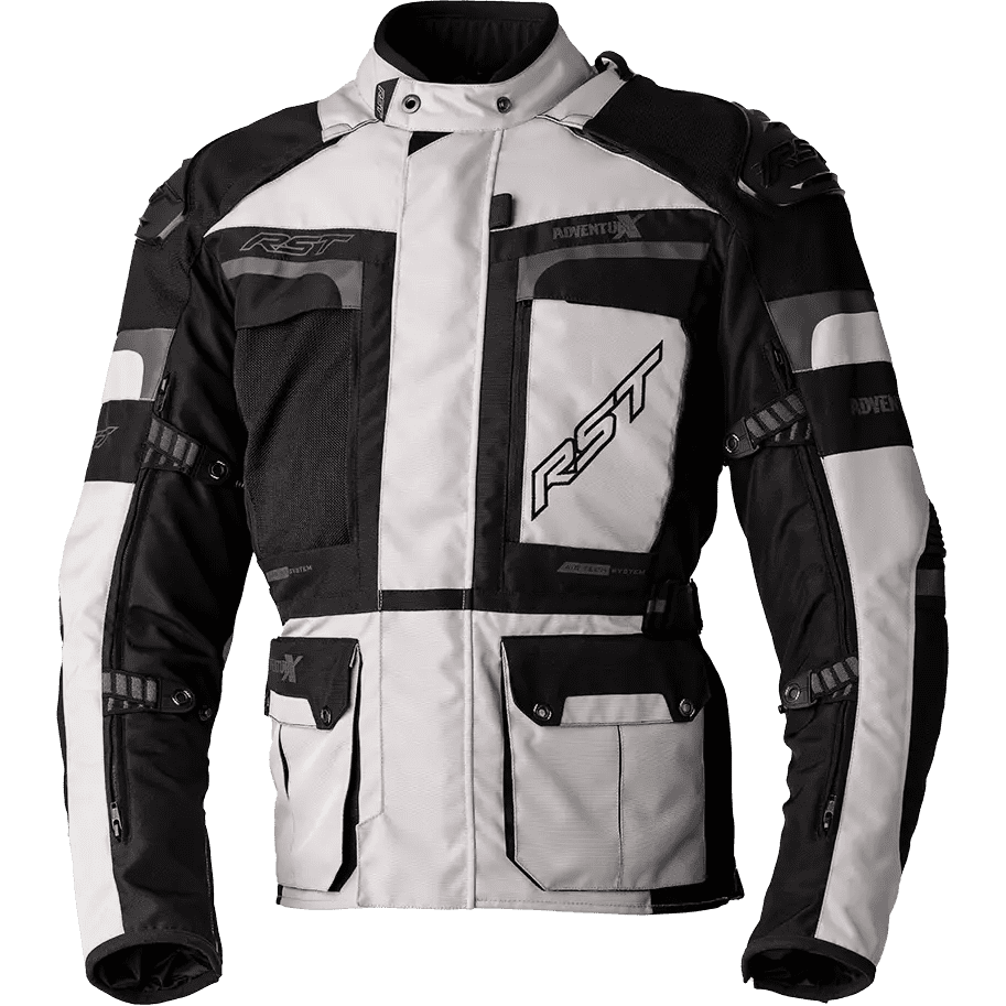 RST Pro Series Adventure-X CE Mens Textile Motorcycle Jacket Silver 48 ...