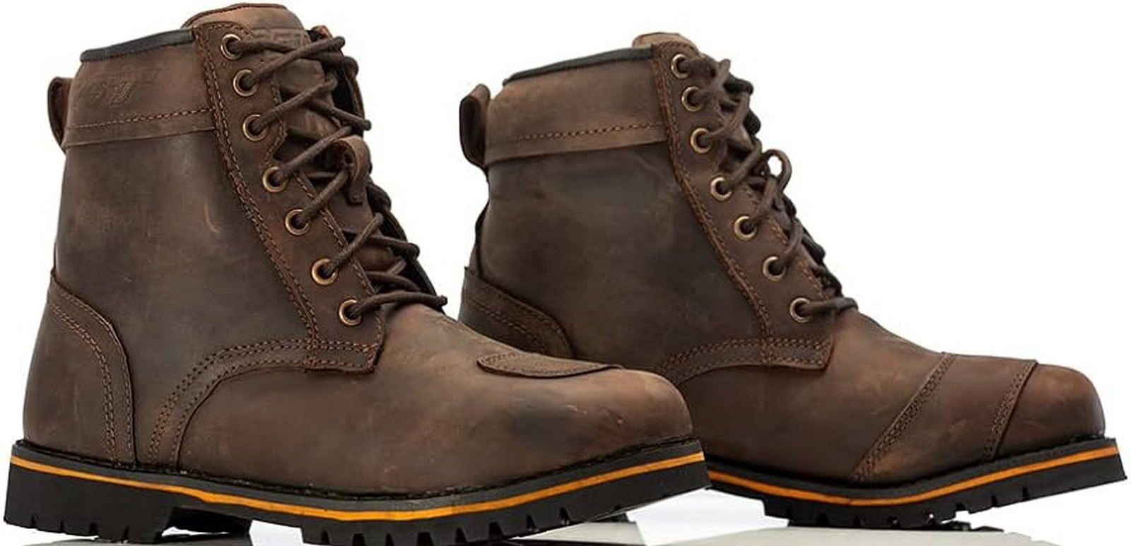 RST Roadster Mens Leather Motorcycle Riding Boots Vintage Brown 10.5 ...