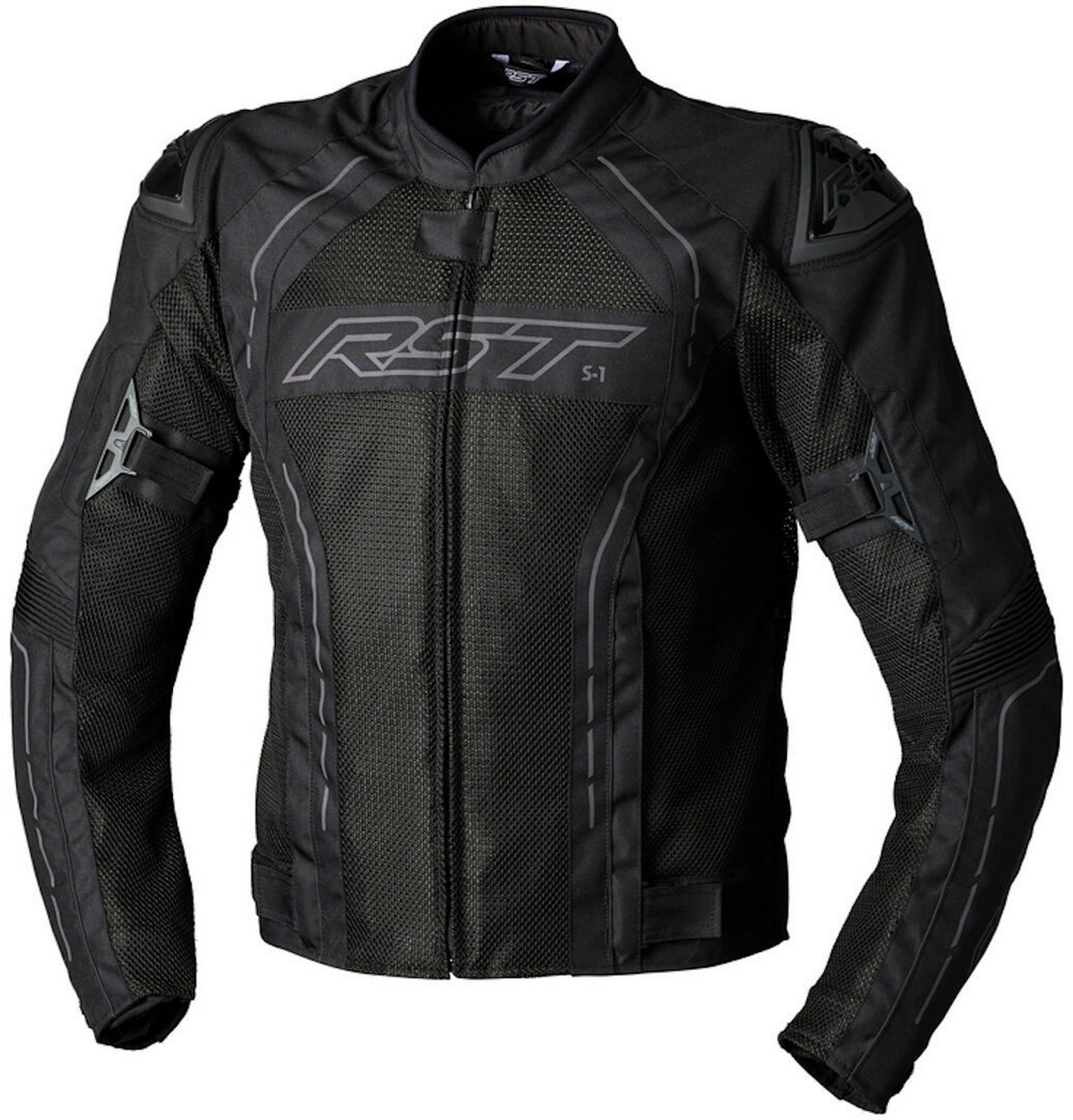 RST S-1 CE Mesh Mens Textile Motorcycle Jacket Black/Black 48 EUR ...