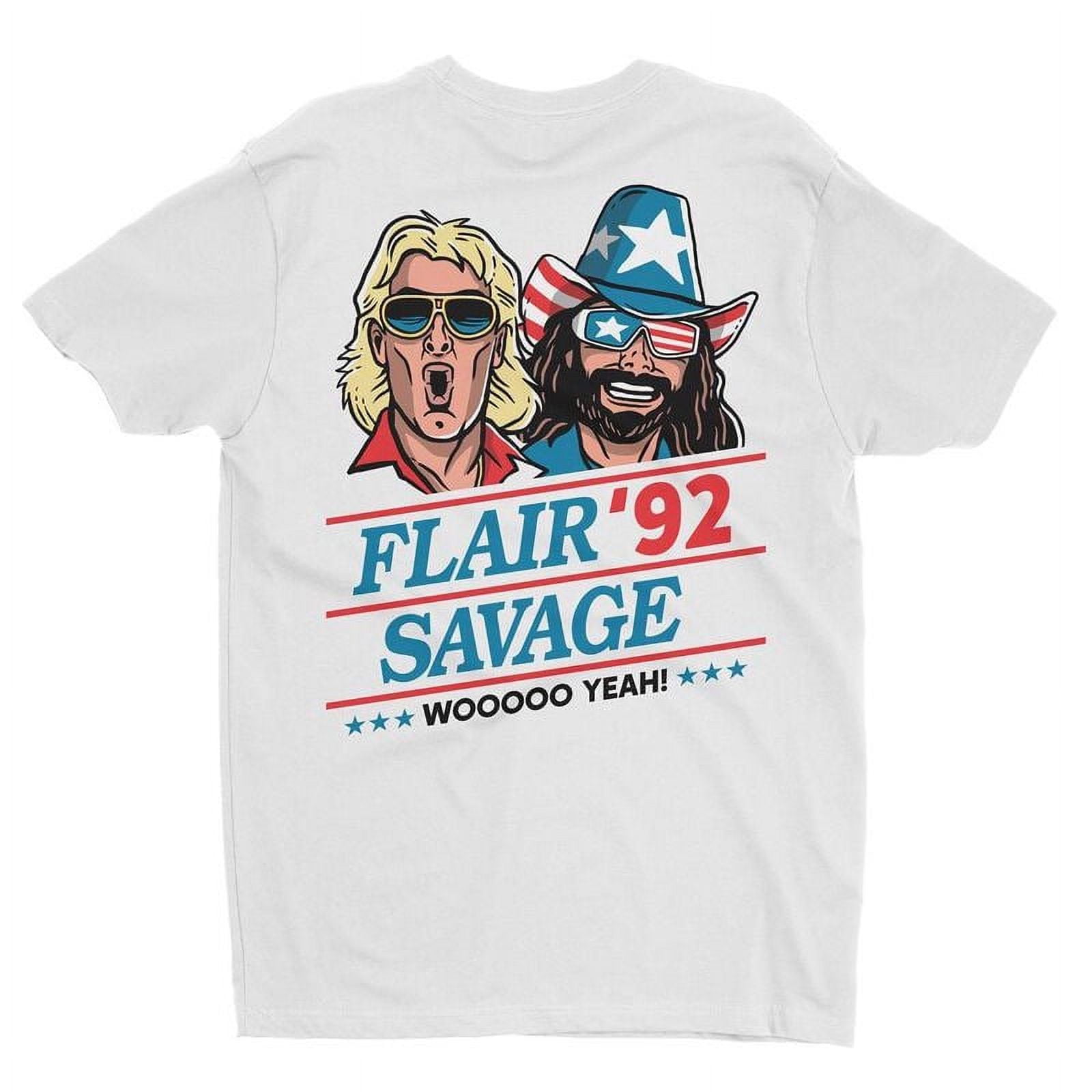 RSVLTS Ric Flair Randy Savage 92 Wooooo Yeah WWF Wrestling Shirt - Walmart.com
