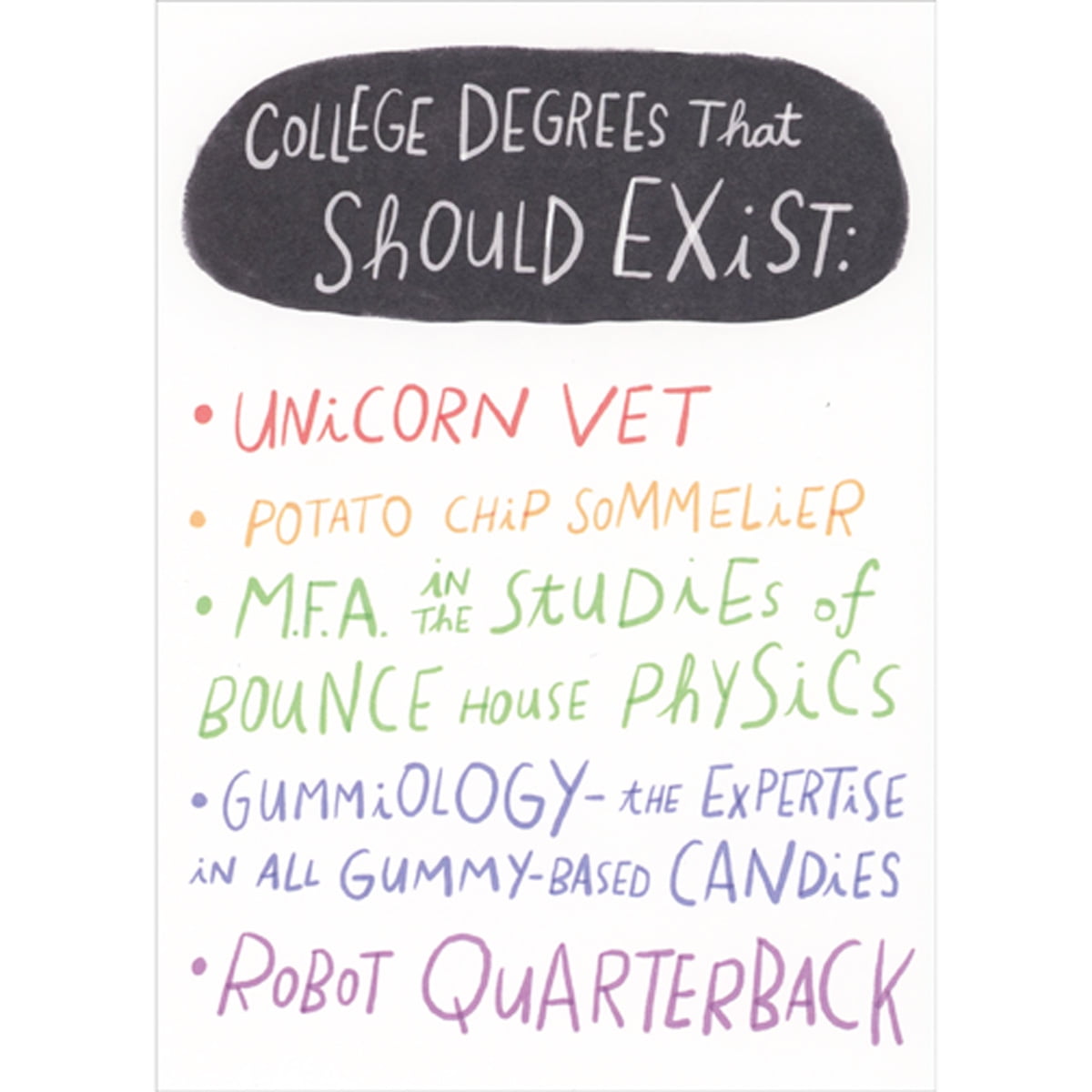 RSVP College Degrees That Should Exist: Unicorn Vet, Potato Chip ...
