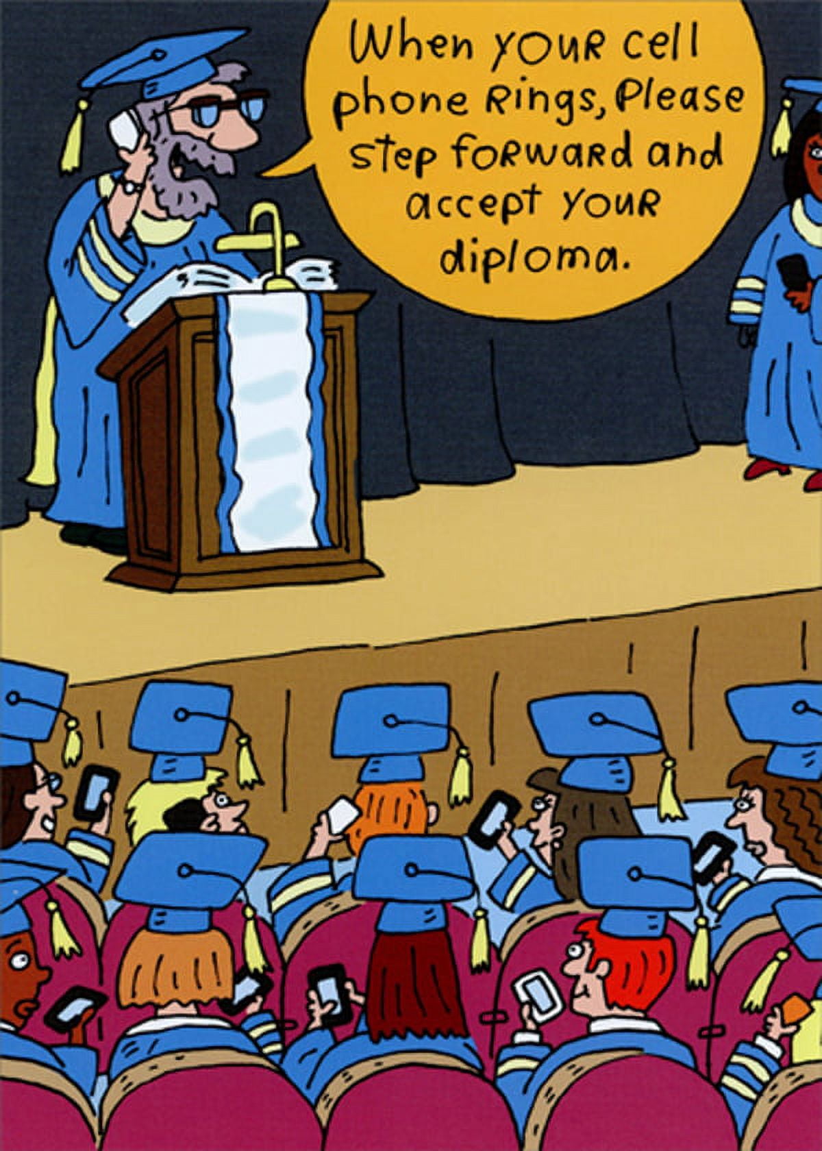 RSVP Graduates with Cell Phones Humorous : Funny Graduation ...