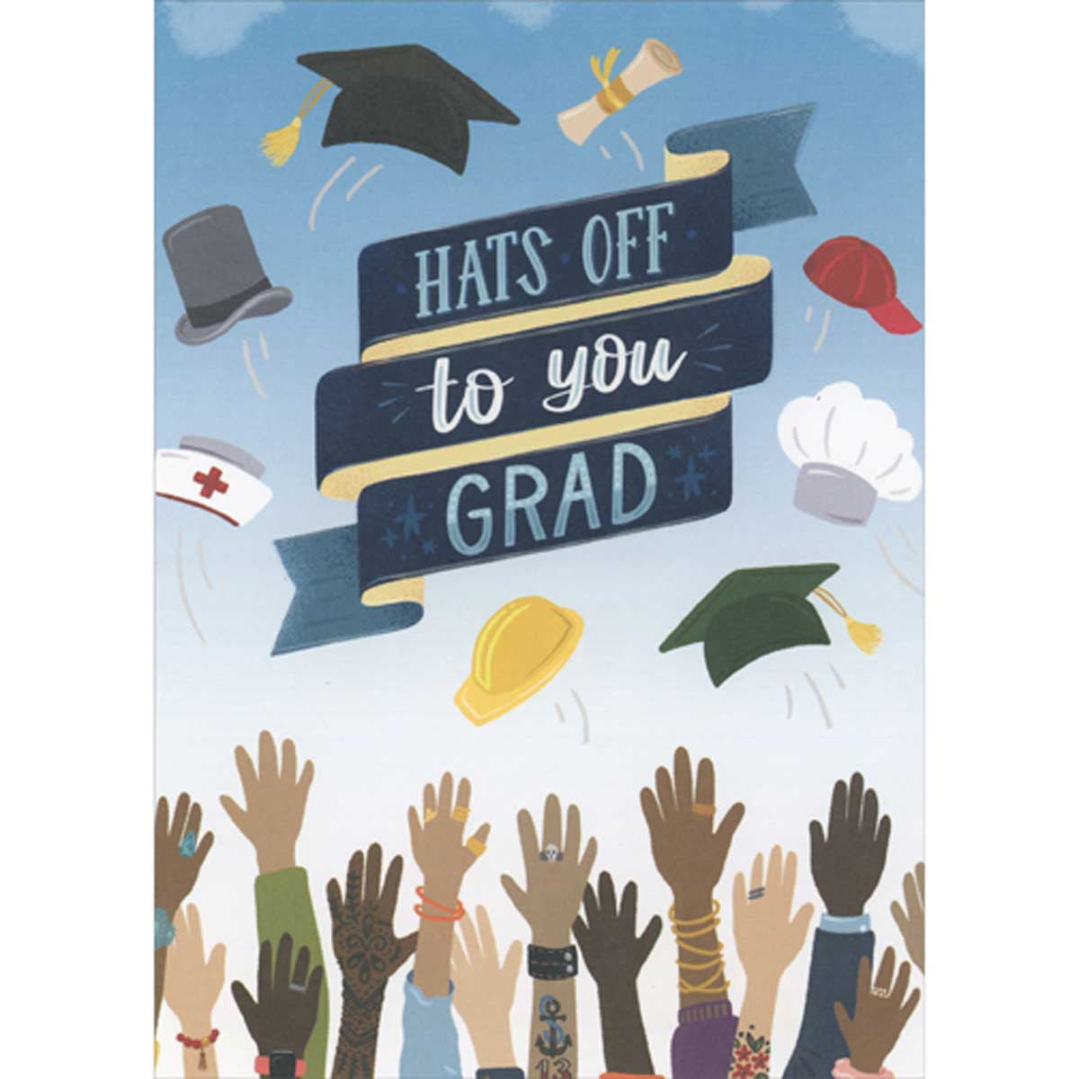 RSVP Greetings Hats Off to You Grad: Caps from Various Professions ...