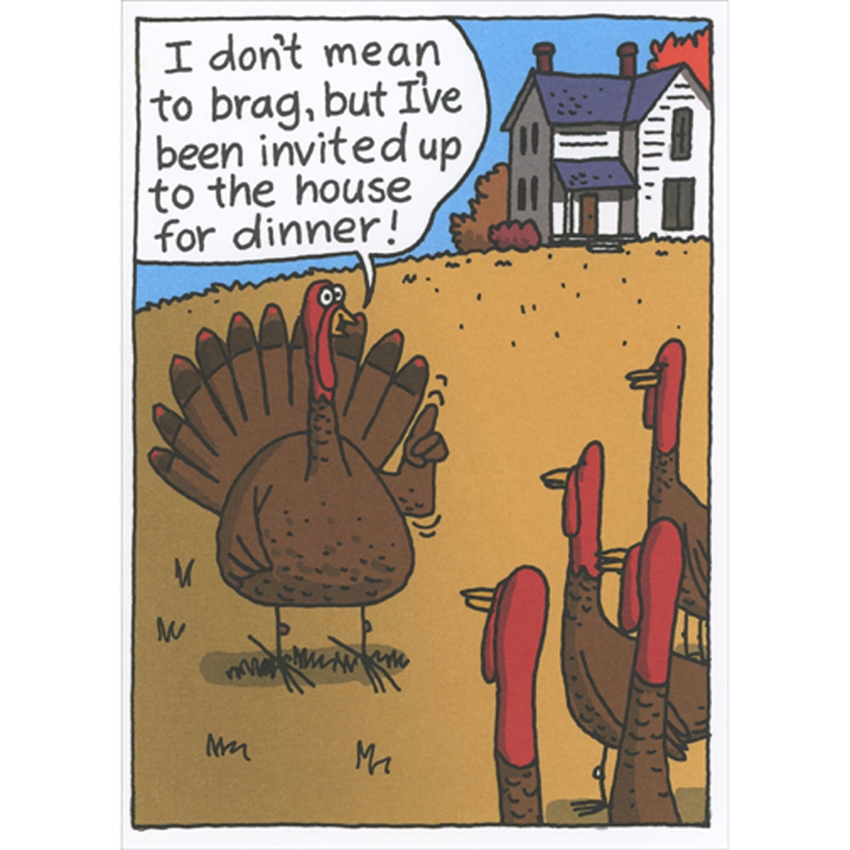RSVP I Don't Mean to Brag: Turkey Invited for Dinner Humorous / Funny ...