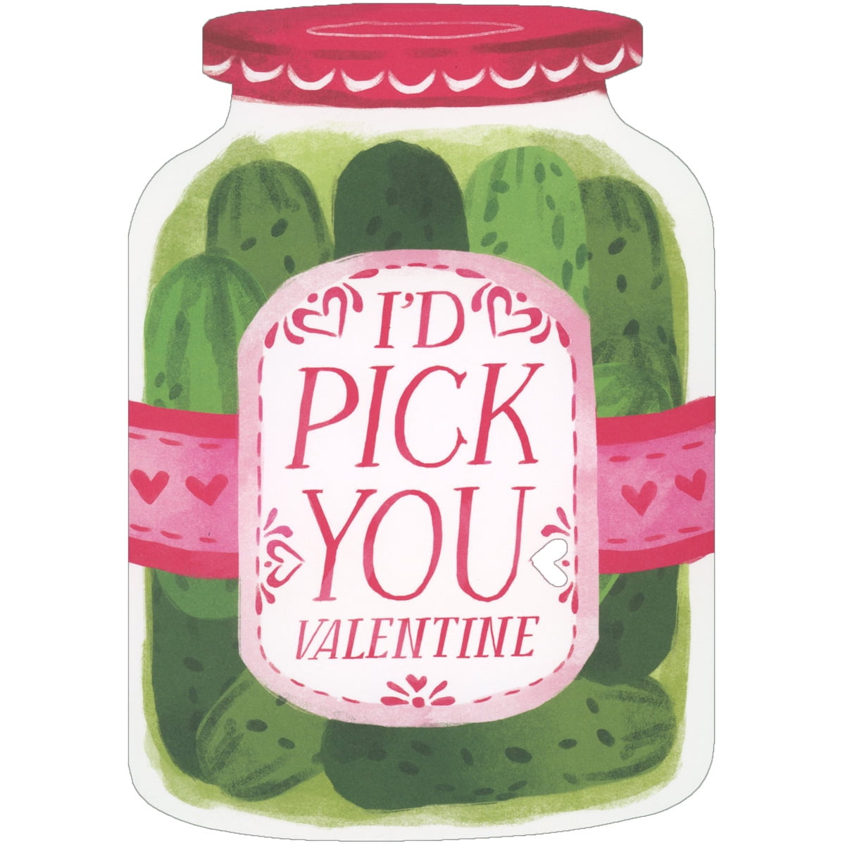 RSVP I'd Pick You: Bottle of Dill Pickles with Pink Label Romantic ...