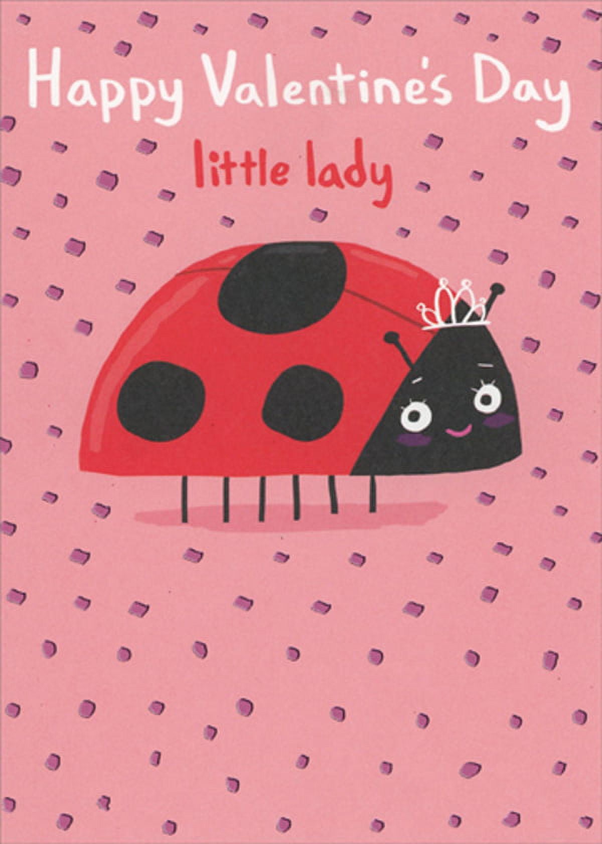 RSVP Lady Bug on Pink Polka Dot Background Juvenile Valentine's Day ...