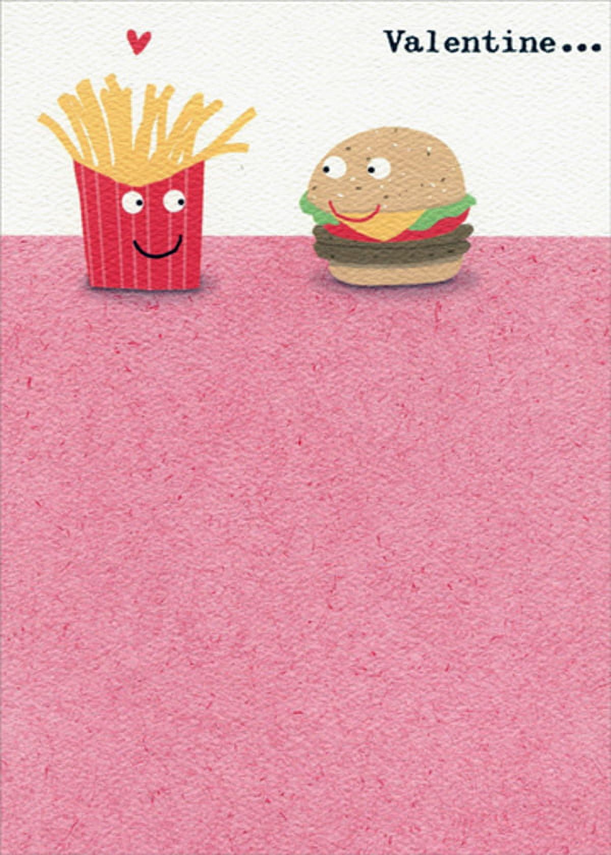 RSVP Smiling Hamburger and French Fries Humorous : Funny Valentine's ...
