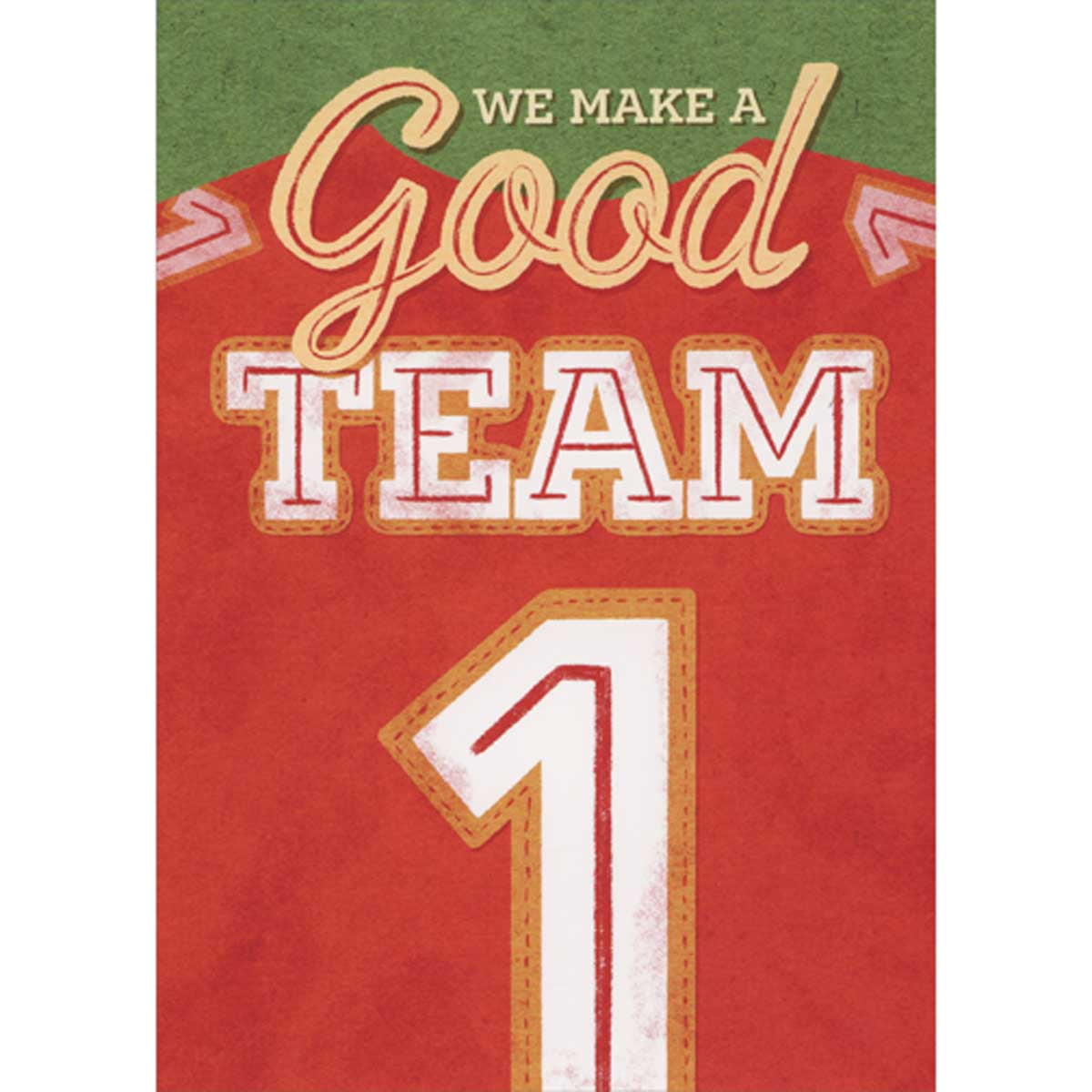 RSVP We Make a Good Team - Number One Jersey Father's Day Card for ...