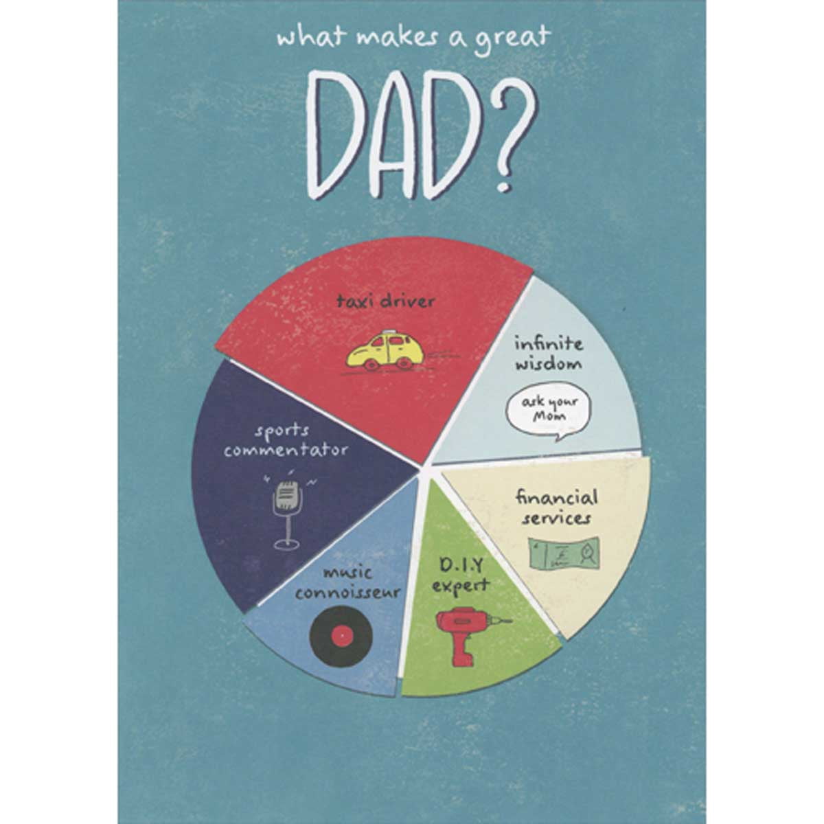 RSVP What Makes a Great Dad Pie Chart: Taxi Driver, Infinite Wisdom ...