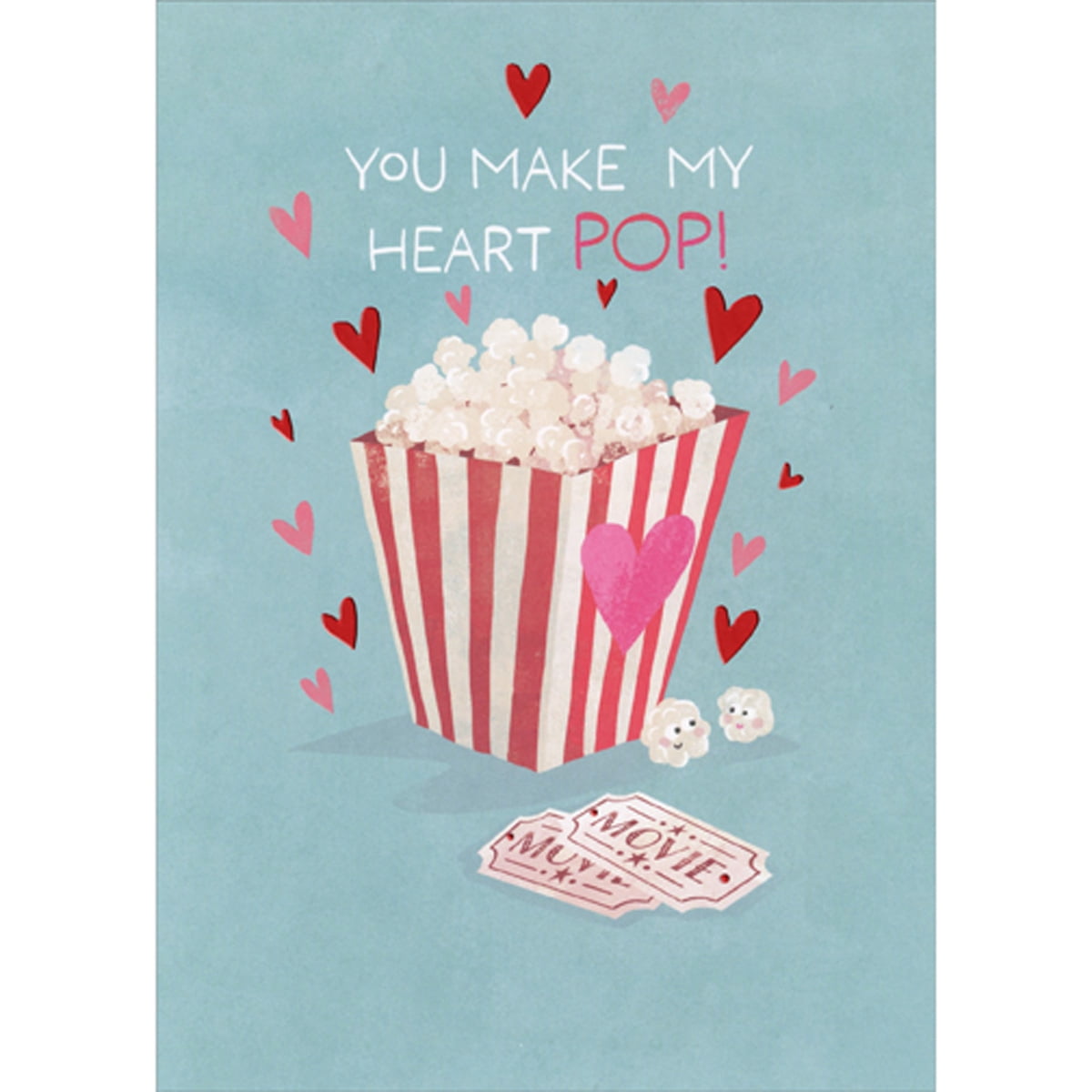RSVP You Make My Heart Pop: Popcorn and Movie Tickets Romantic Funny ...