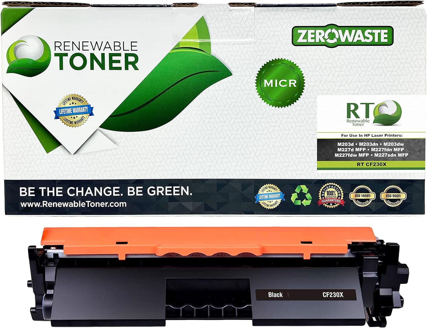 RT 30X MICR Compatible High Yield Toner Replacement for HP CF230X 230X ...