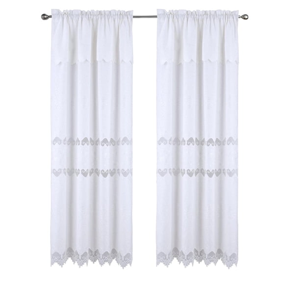 RT Designer Collection Alice Macrame Luxurious Decorative Rod Pocket ...