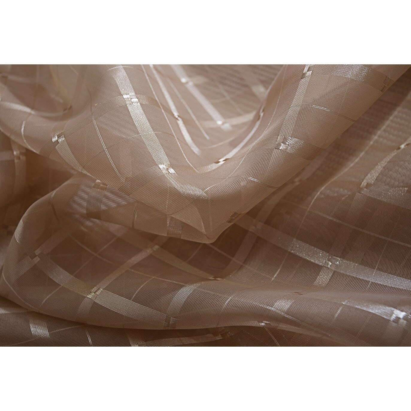 Olivia Gray Wanda Box Voile Grommet Panel - Machine Washable Polyester ...