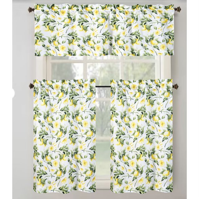RT Designer's Collection Tribeca Lemons Printed 3 Pieces Kitchen ...