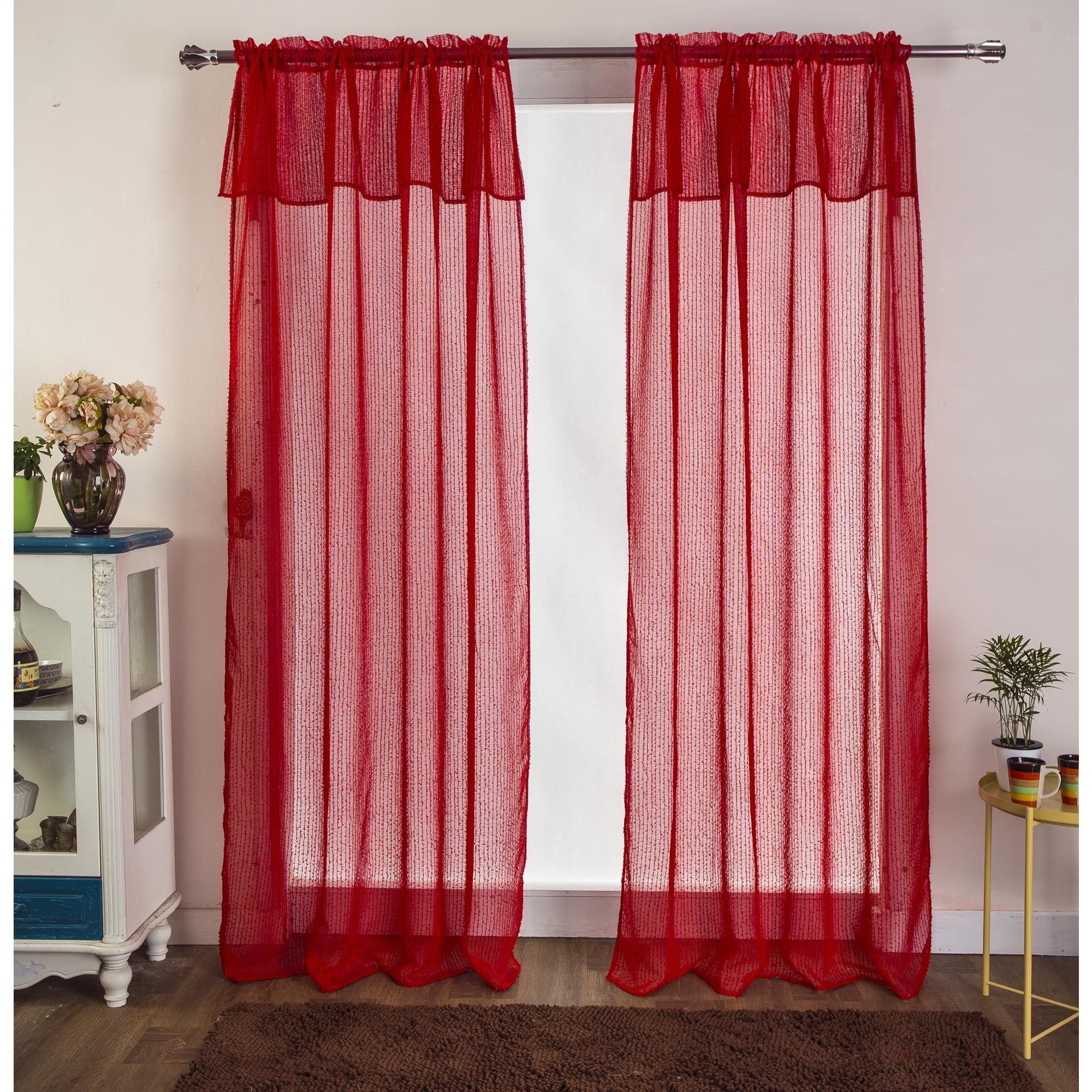 RT Designers Collection PNK07577 Karma Clipped Doily 54 x 90 in. Rod ...
