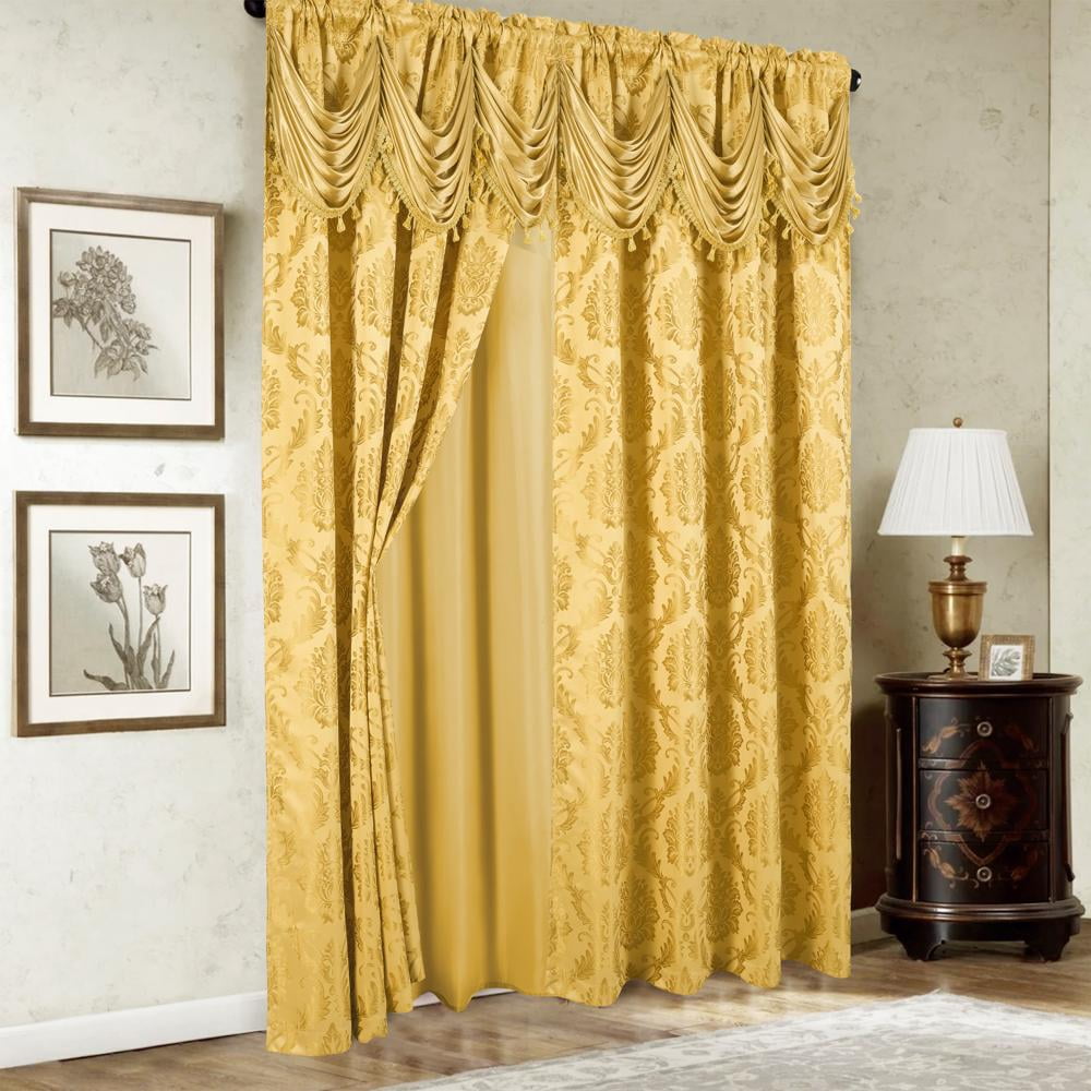 RT Designers Collection Stockton Premium Two Pack Double Curtain Panel ...