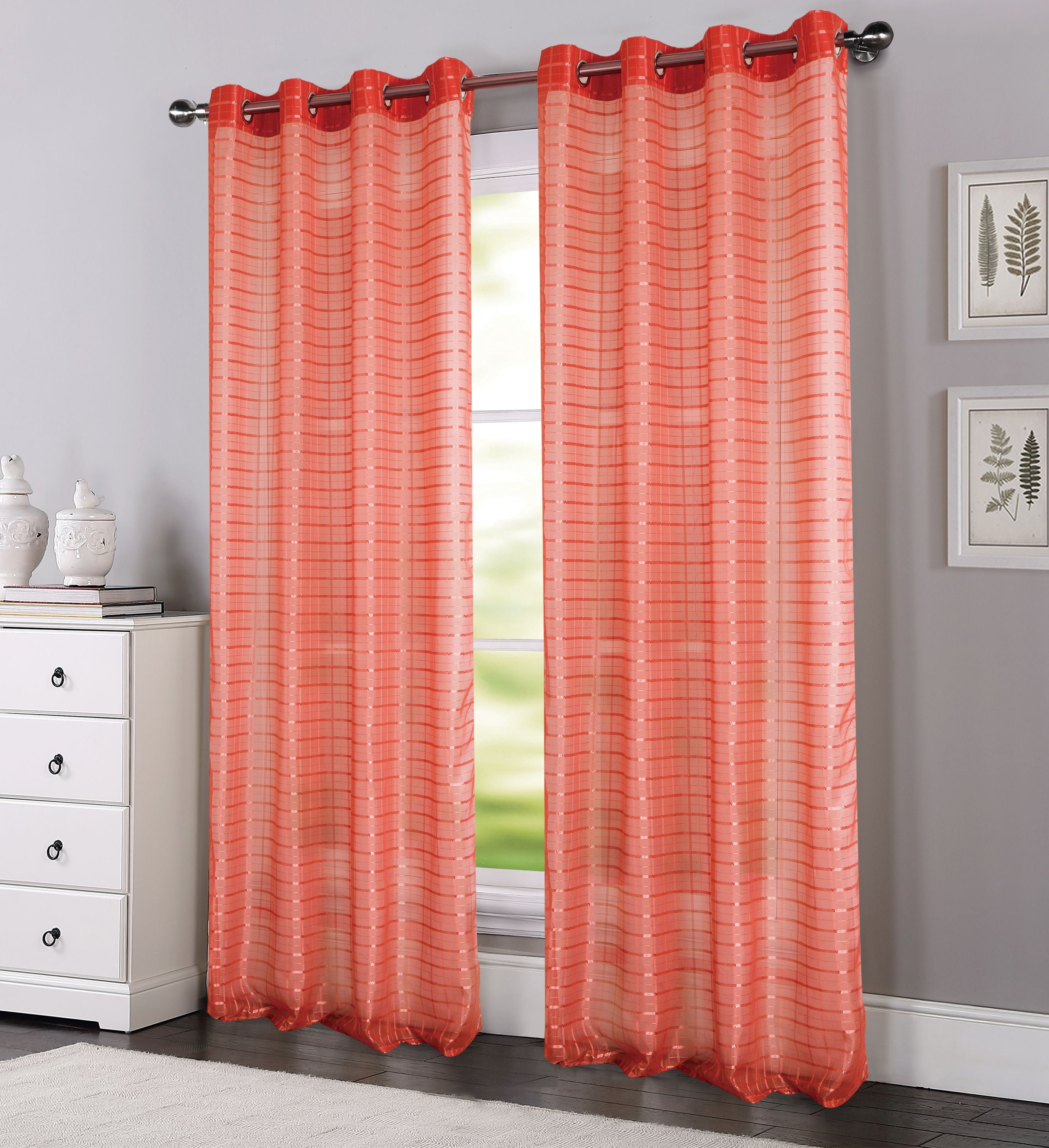 RT Designers Collection Wanda Box Voile Light Filtering One Grommet ...