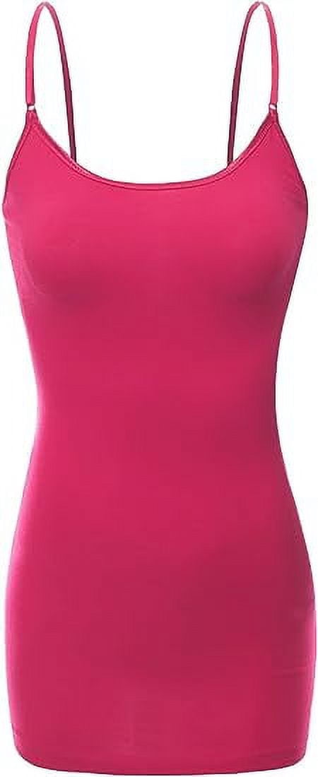 RT1002 Ladies Adjustable Spaghetti Strap Basic Long Cami Tank Top Hot ...