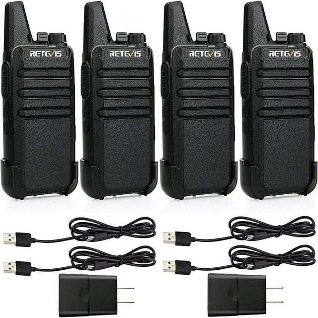 RT22 Rechargeable Two Way Radio, Portable Walkie Talkies for Hiking ...