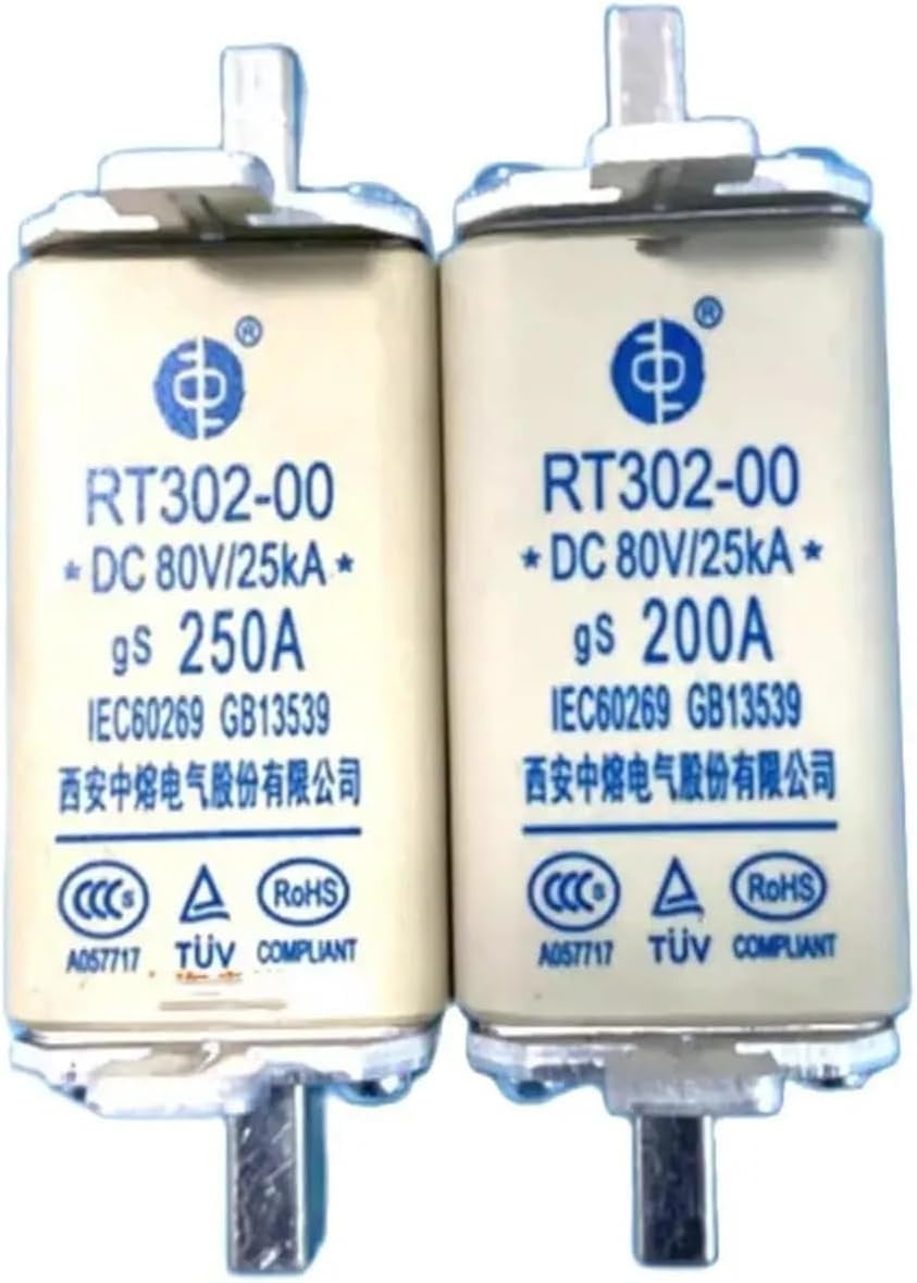 RT302-00 32A 40A 50A 63A 100A 200A 250A 300A 400A 500A 600A Series DC Protection Blade Fuse ...