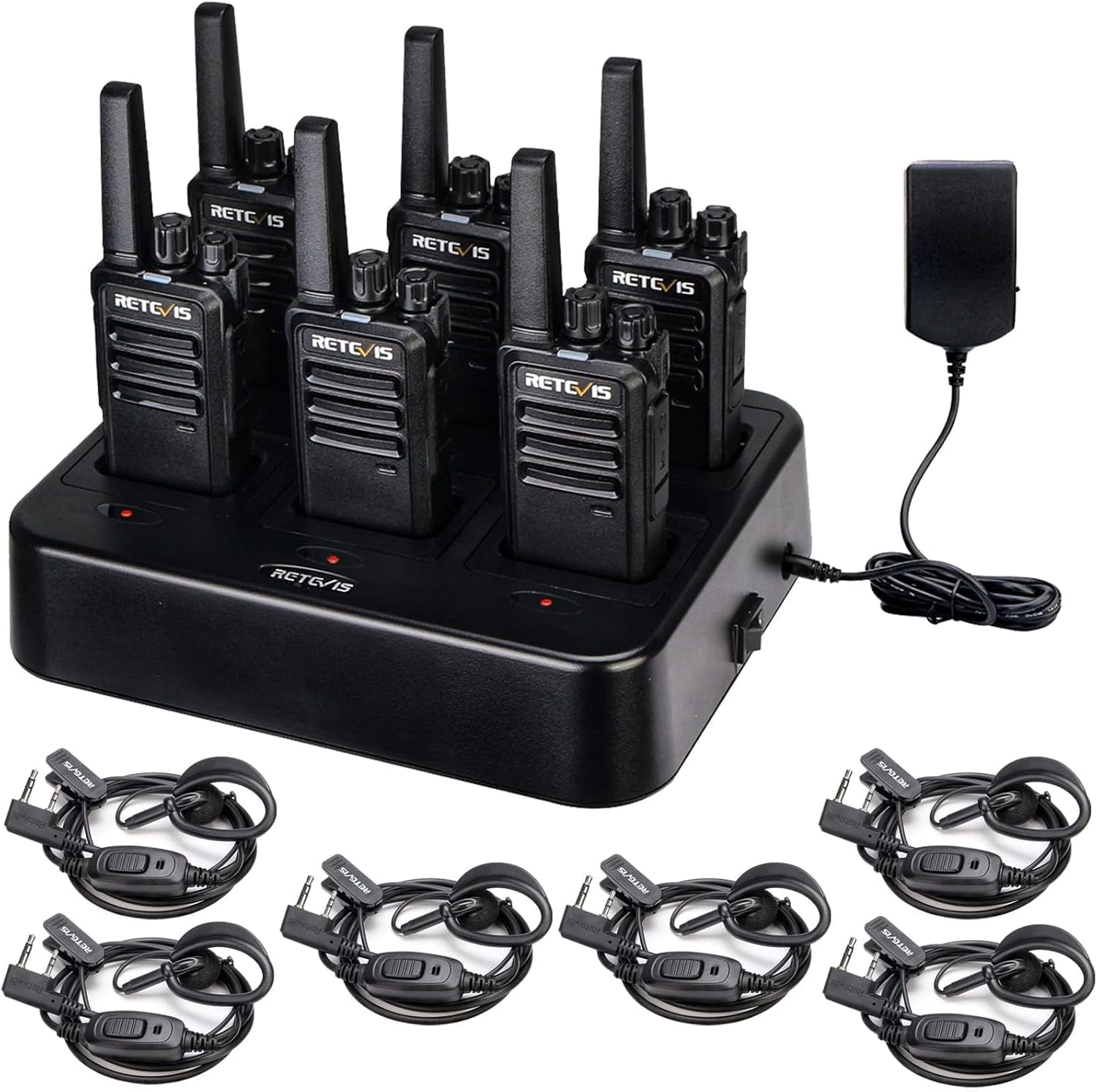 RT68 Walkie Talkies with Earpiece, Portable FRS Two-Way Radios ...