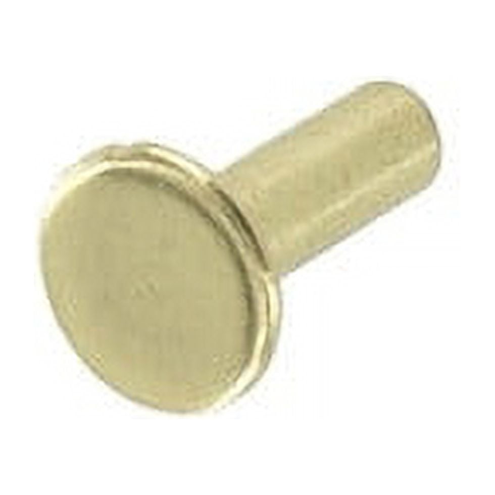 RT8203 Tubular Rivet, Natural Brass, Solid Brass (100 per bag ...