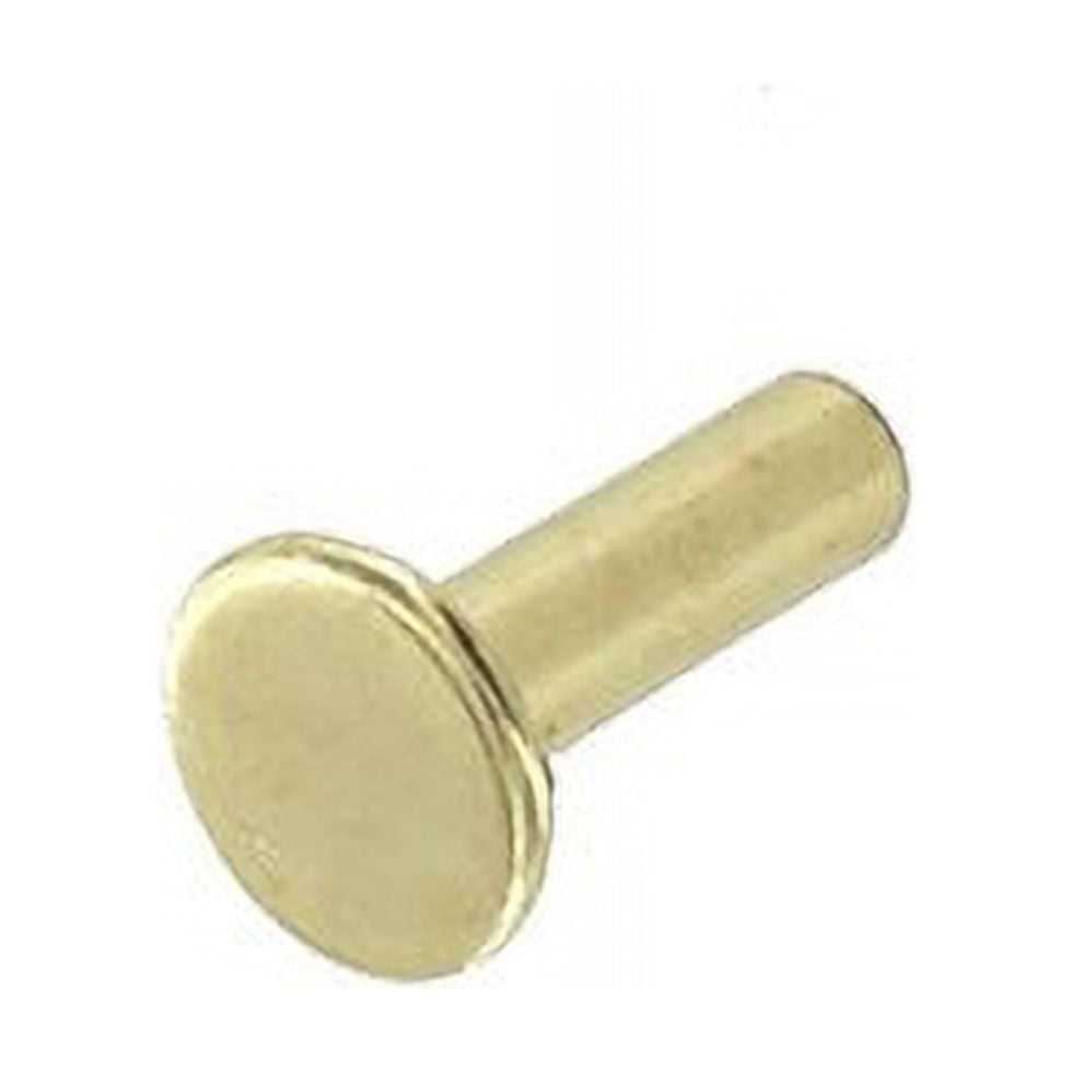 RT8203 Tubular Rivet, Natural Brass, Solid Brass (100 per bag ...