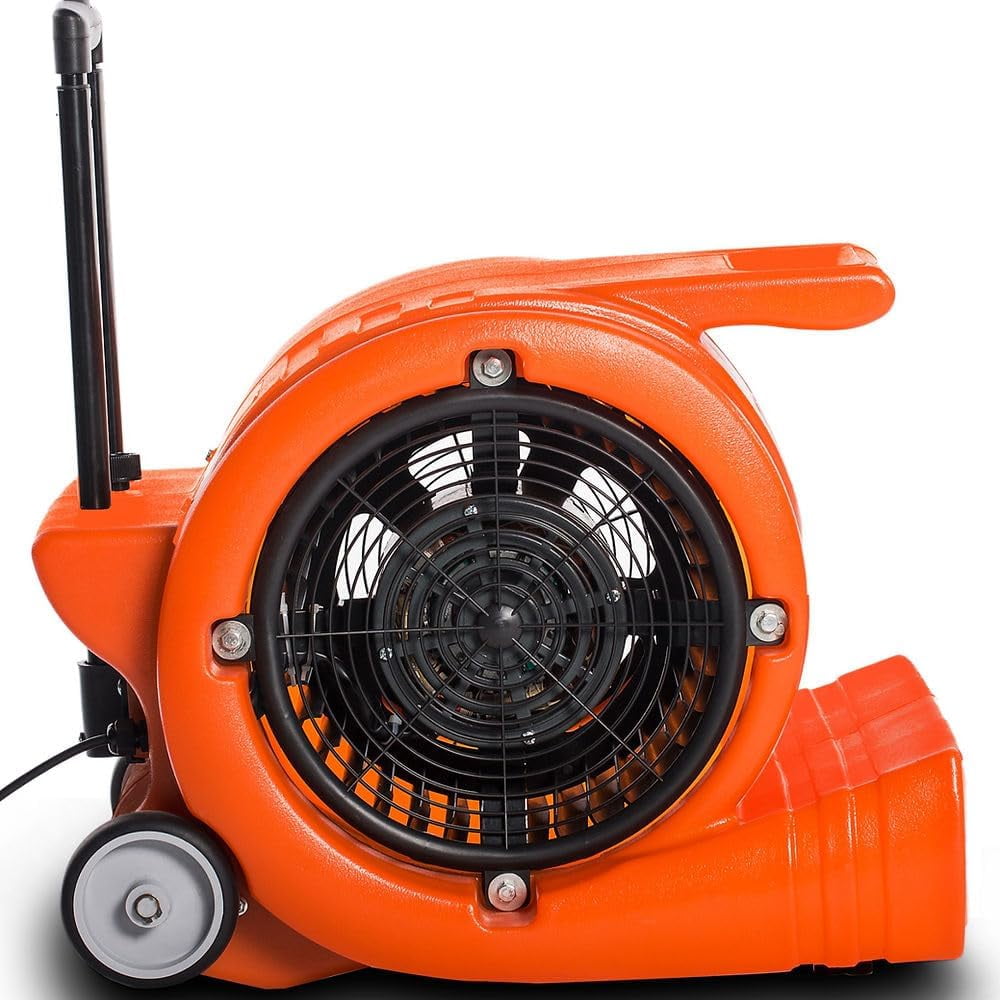 RT900A 3-Speed Air Mover 1.3HP 5000 CFM Powerful Floor Blower Carpet ...