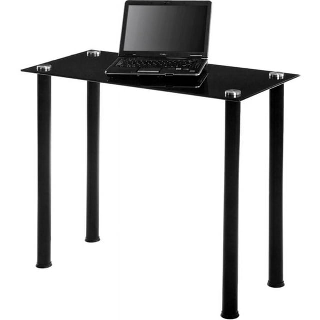RTA Black Glass Laptop / Writing Desk - Walmart.com