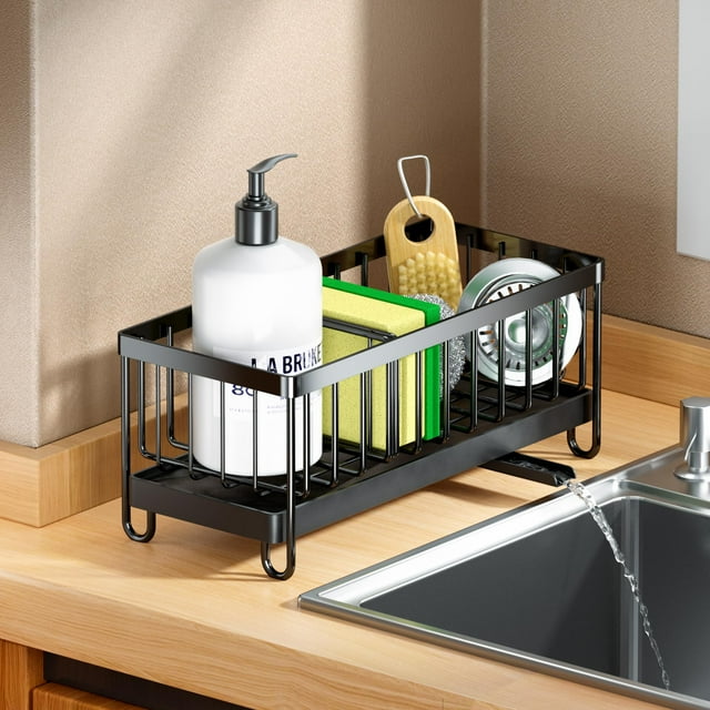 RTB-PKBD Kitchen Sink Caddy for Sink Tidy, Sponge Holder with Removable ...