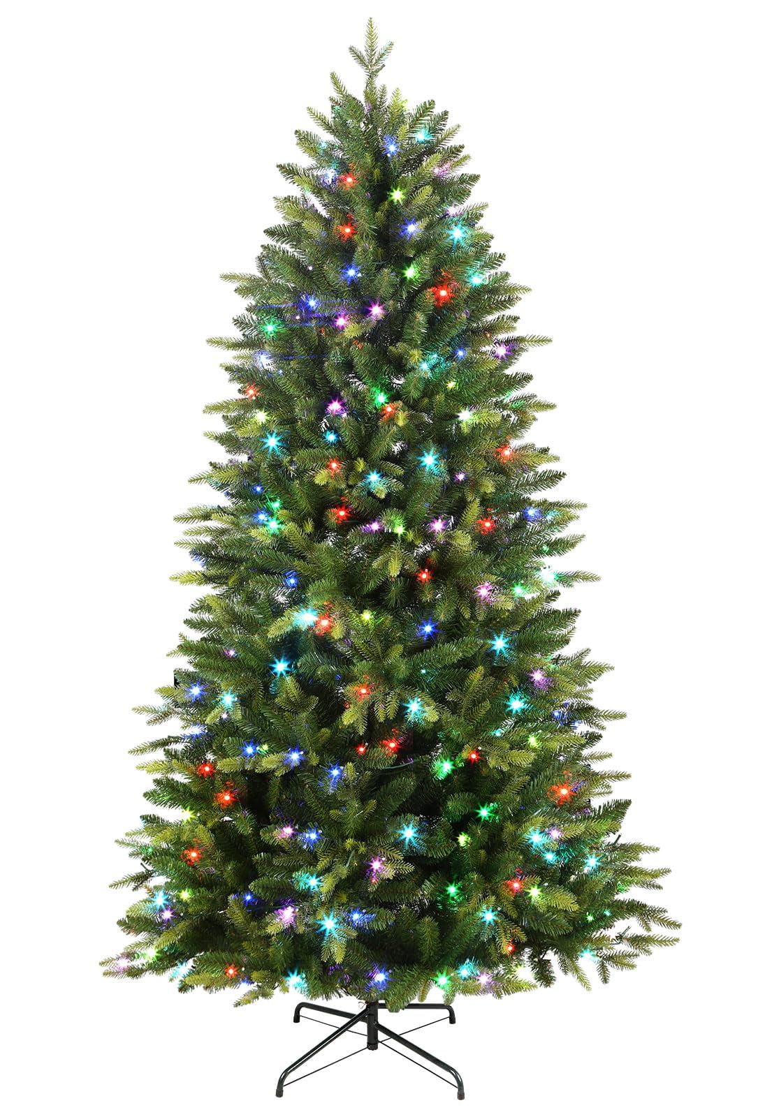 RTB-SHareconn 7.5ft Prelit Artificial Christmas Tree w/ 430 Color Changing RGB Lights, Remote ...