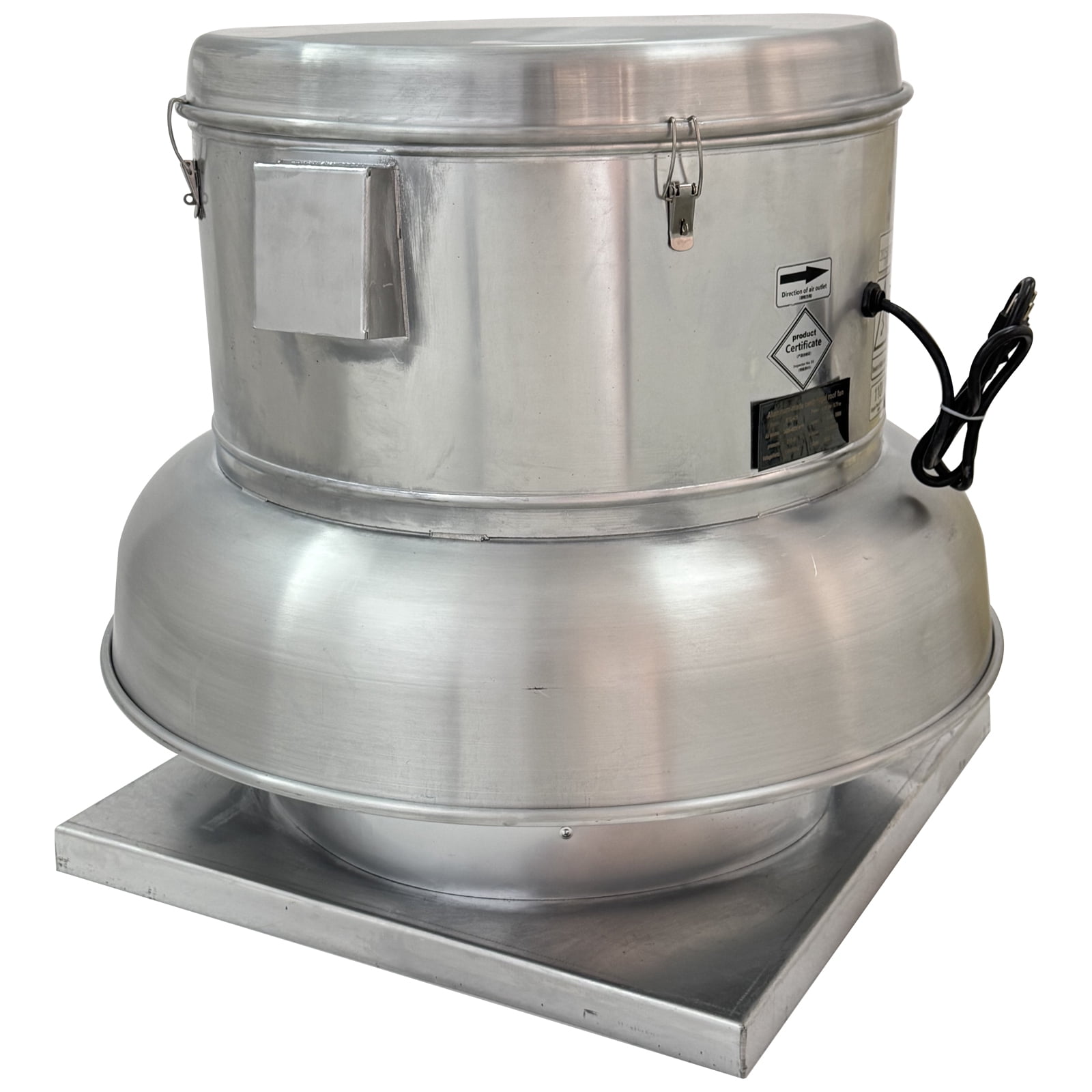 RTC Aluminum Axial Roof Ventilation Fan Direct Drive Centrifugal Down ...