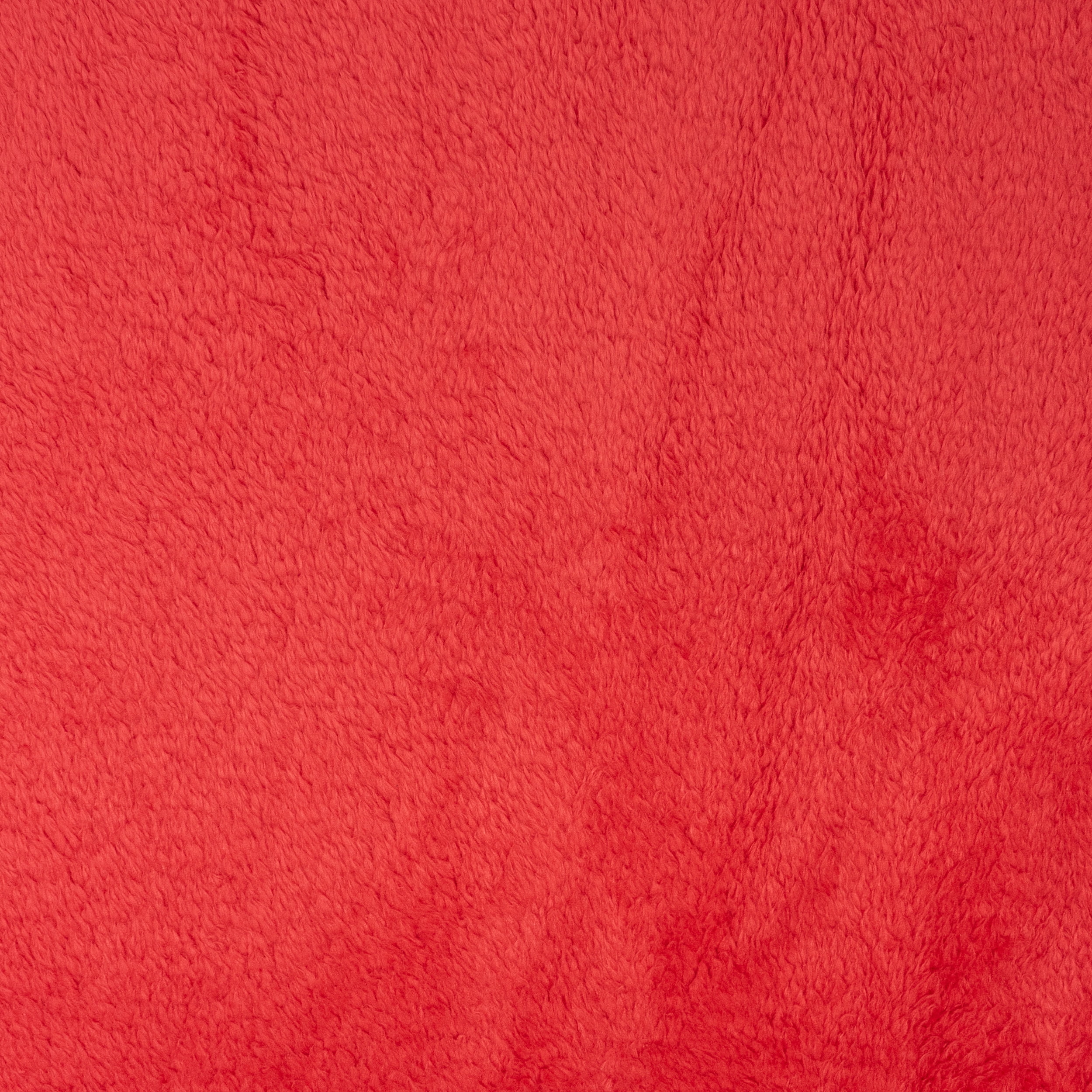 RTC Fabric 100% Polyester Solid Sherpa Fabric Sewing Craft Quilt Red ...