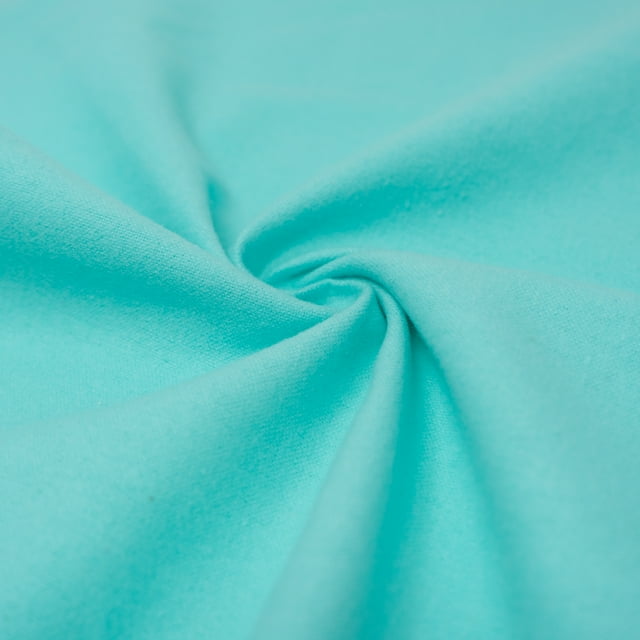 RTC Fabrics 42"/43" 100% Cotton Flannel Solid Aqua Color Crafting ...