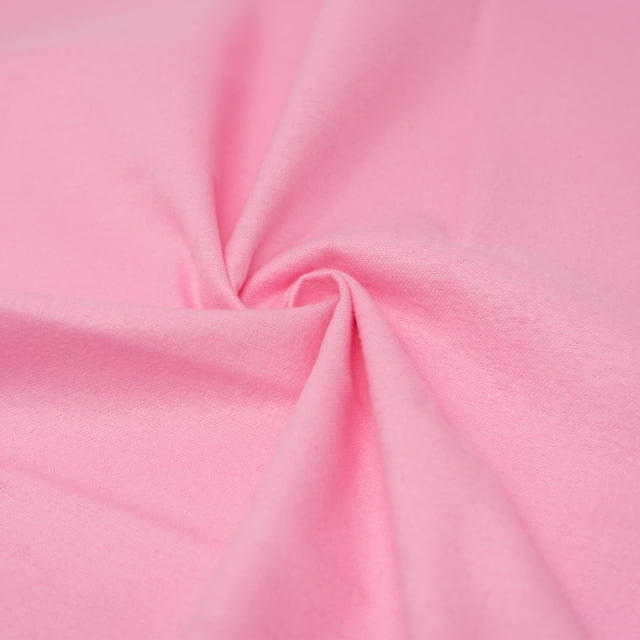 RTC Fabrics 42"/43" 100% Cotton Flannel Solid Light Pink Color Crafting ...