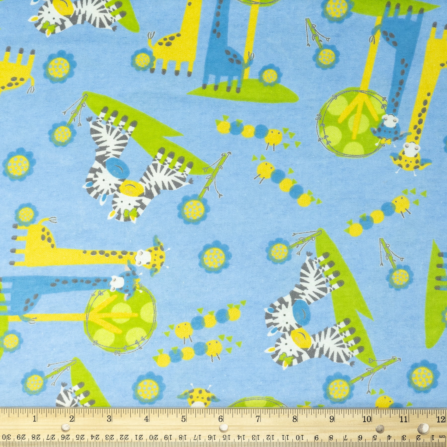 RTC Fabrics 43" 100% Cotton and Flannel Zebra Sewing & Crafting Fabrics ...