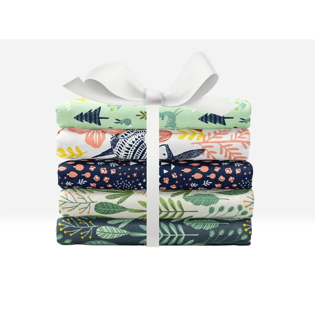 RTC Fabrics Precut Cotton 21" x 18" Fresh 6 Animals Print Sewing Fabric ...