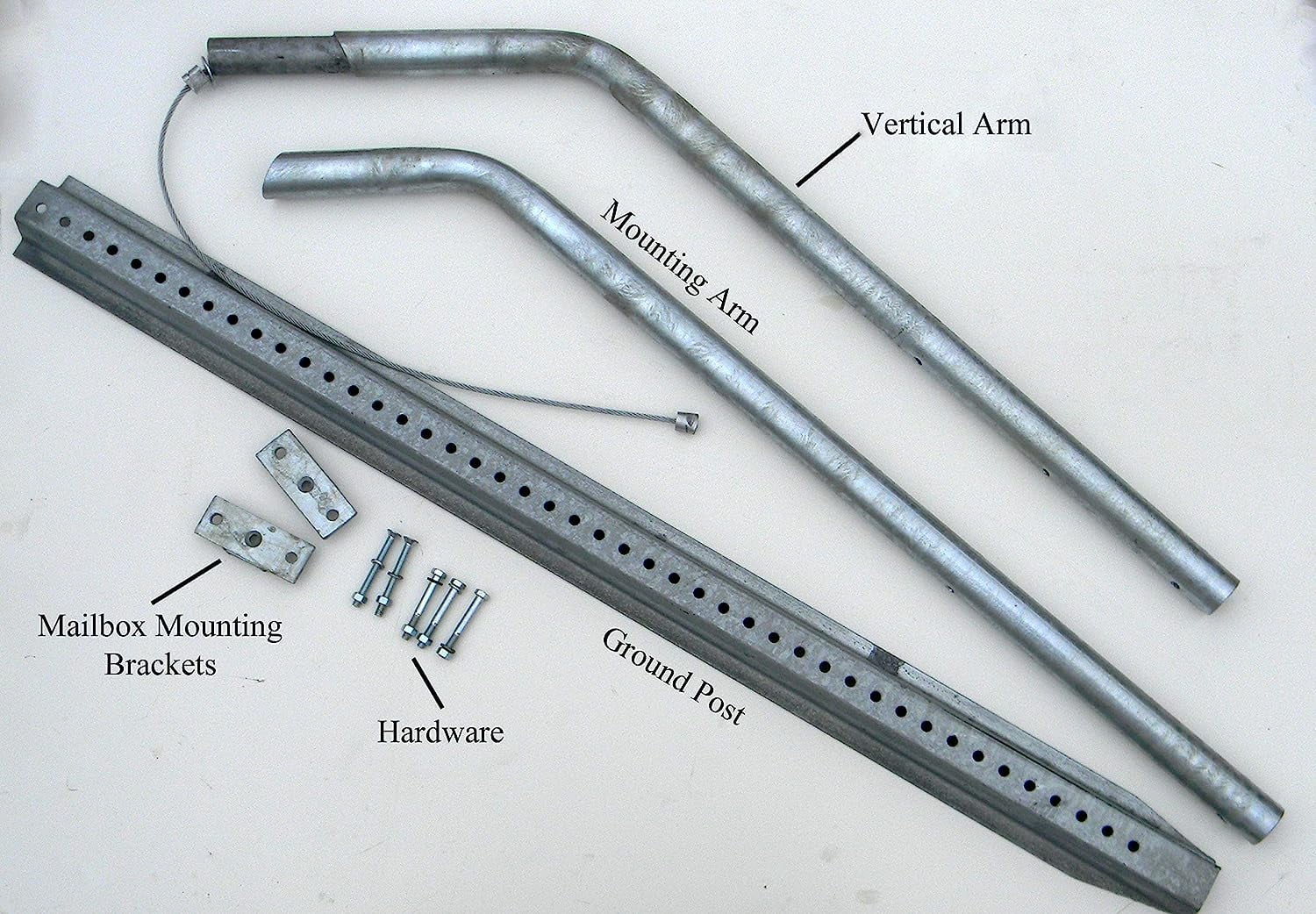 RTC SwingAway Mailbox Support, 48-inch arm, Galvanized Steel Mailbox ...