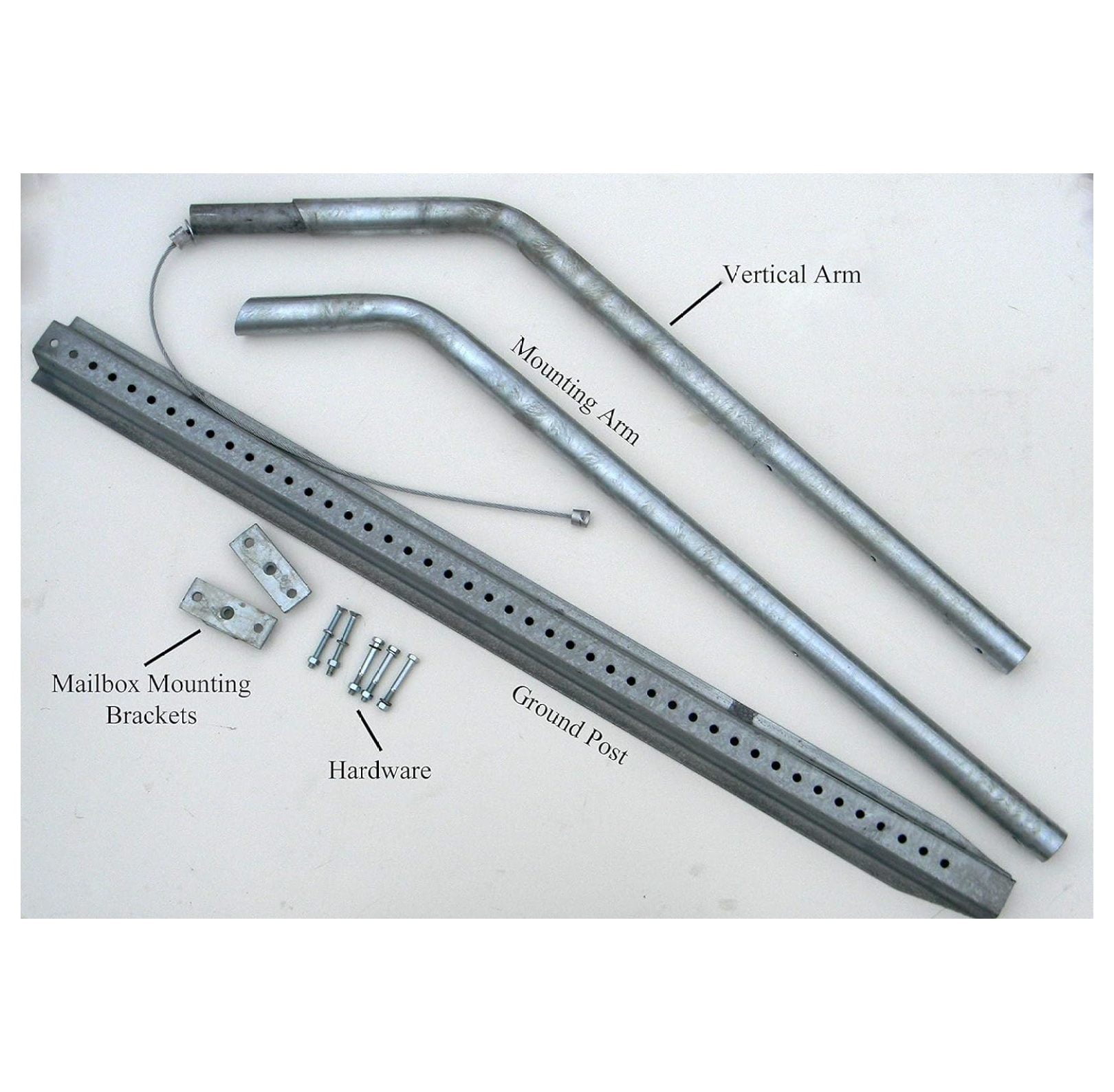 RTC SwingAway Mailbox Support, -inch arm, Galvanized Steel Mailbox Post ...