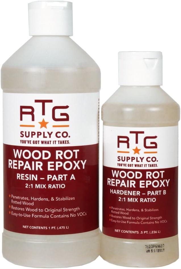 RTG Supply Co - Wood Rot Repair Epoxy (Pint) - Walmart.com
