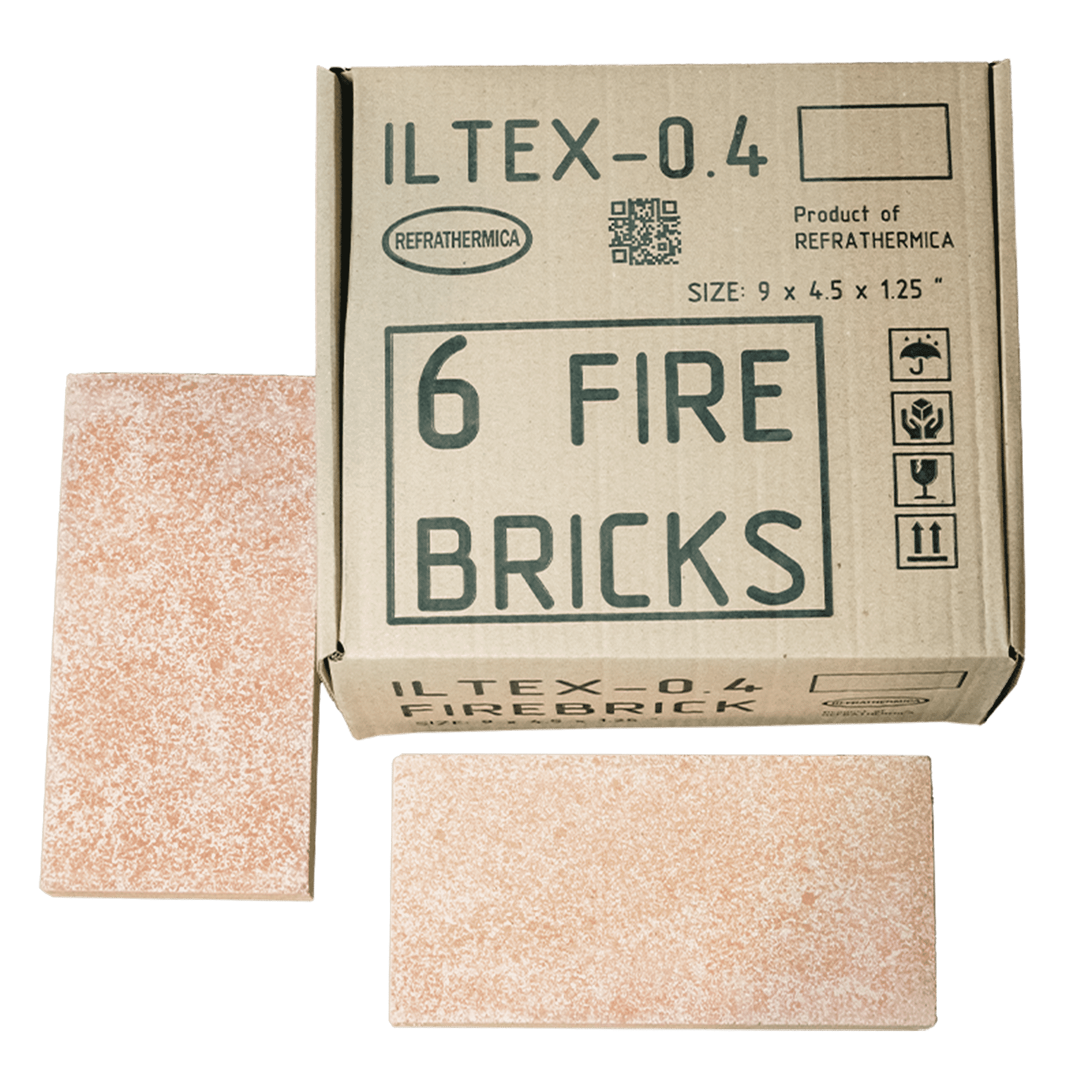 RTH-USA ILTEX-0.4 Ultralight Fire Insulation Bricks | Box of 6 - 9” x 4 ...