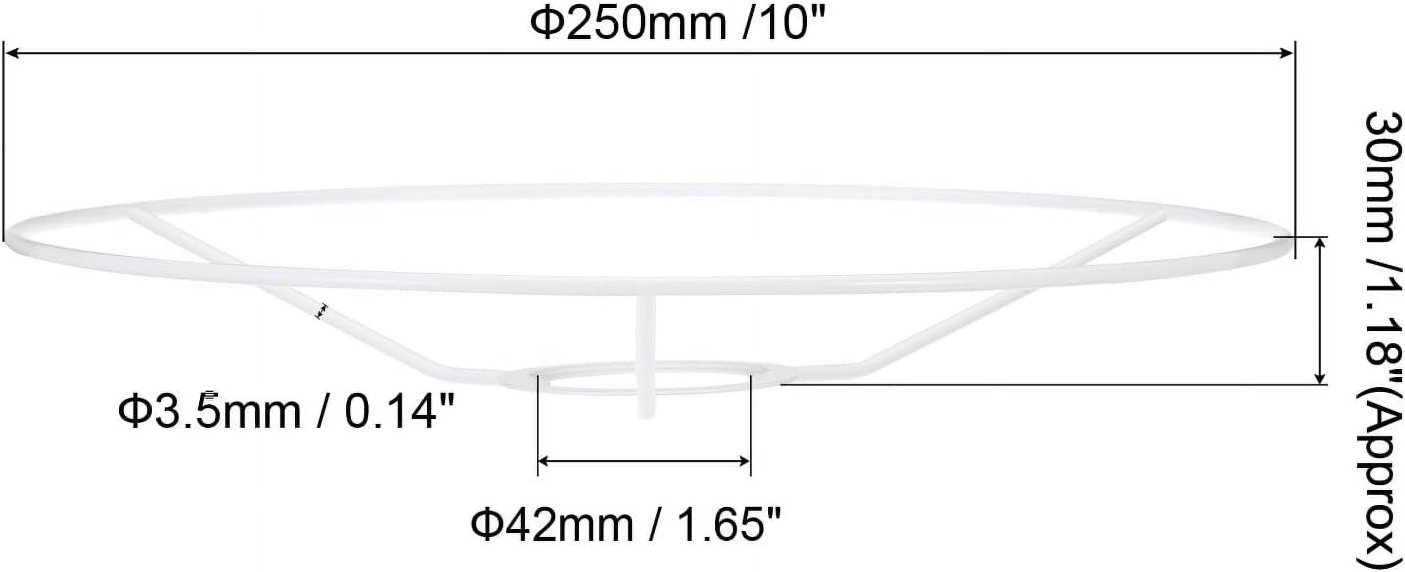 RTHG-10 Inch E26 E27 Lamp Shade Ring Frame with European Fitter, 3 Pack ...
