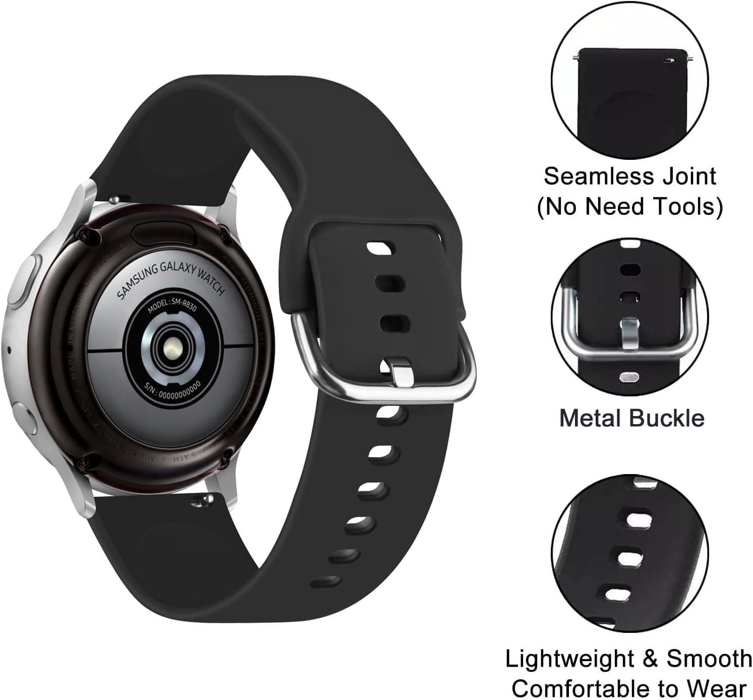 RTHG-10 Pack Bands Compatible with Samsung Galaxy Watch 7/6/5/4 40mm ...