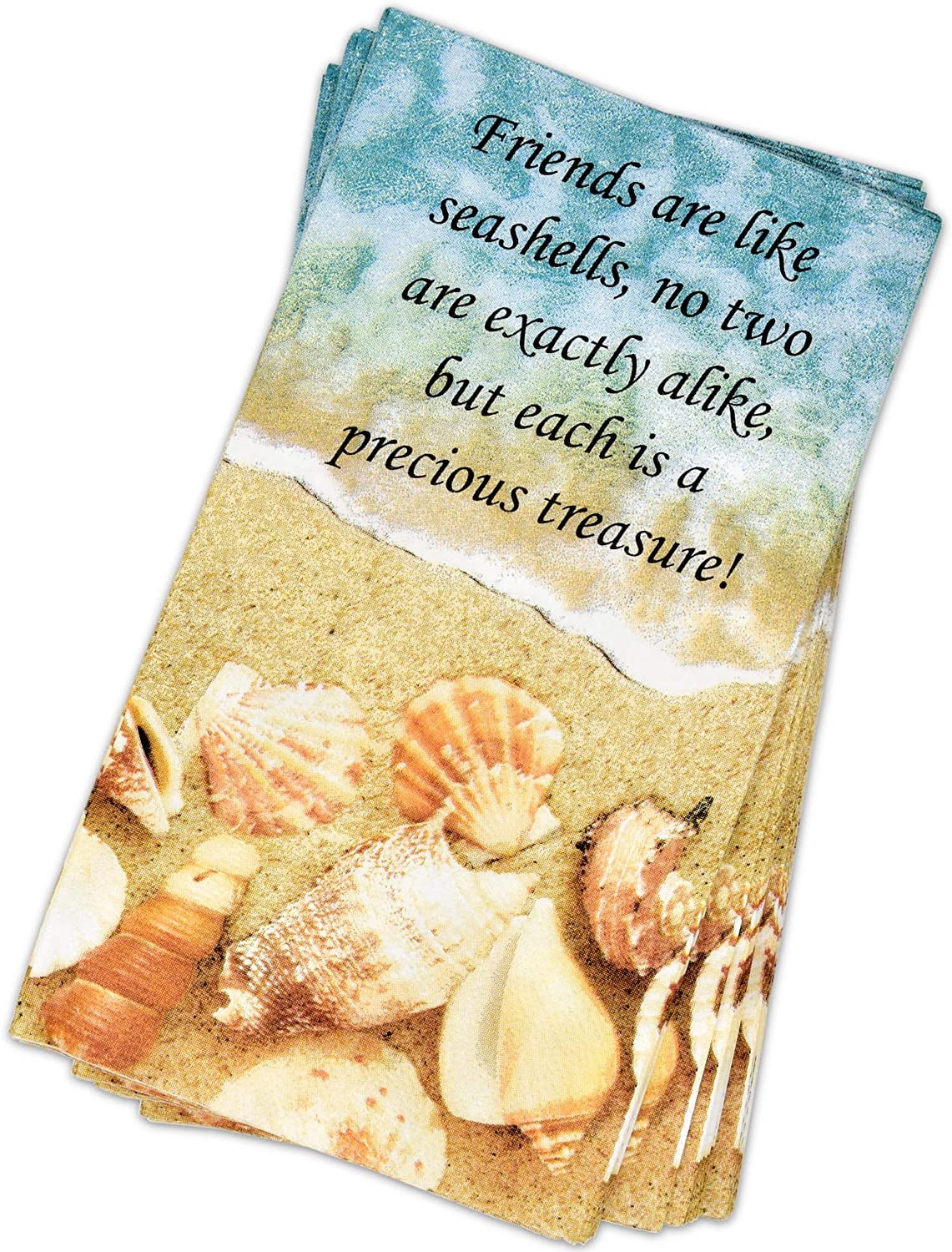 RTHG-100 Nautical Beach Guest Napkins 3 Ply Disposable Paper Pack ...