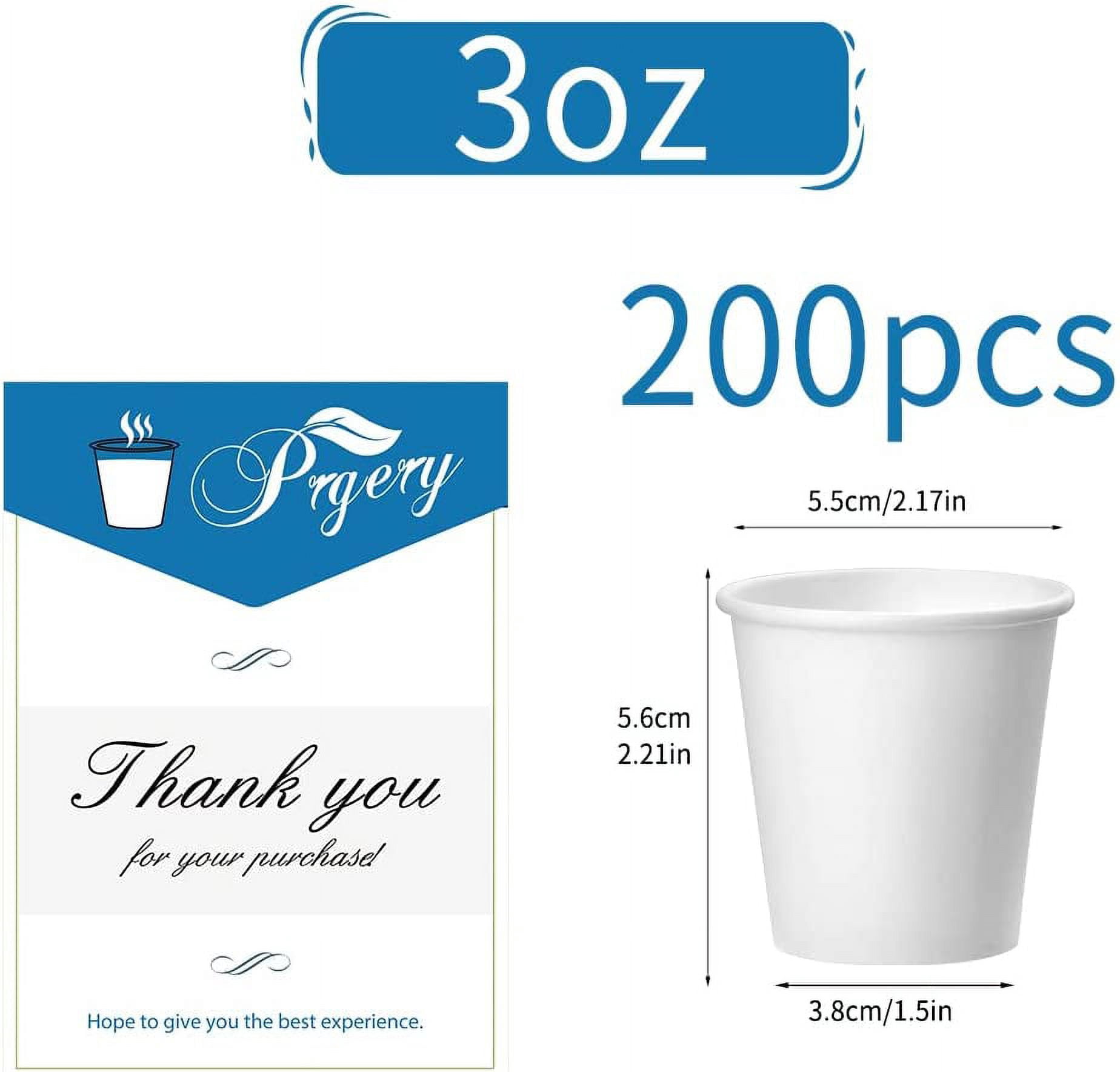 RTHG-200 Pack 3 oz White Paper Cups, Bathroom Cups Disposable,Moushwash ...
