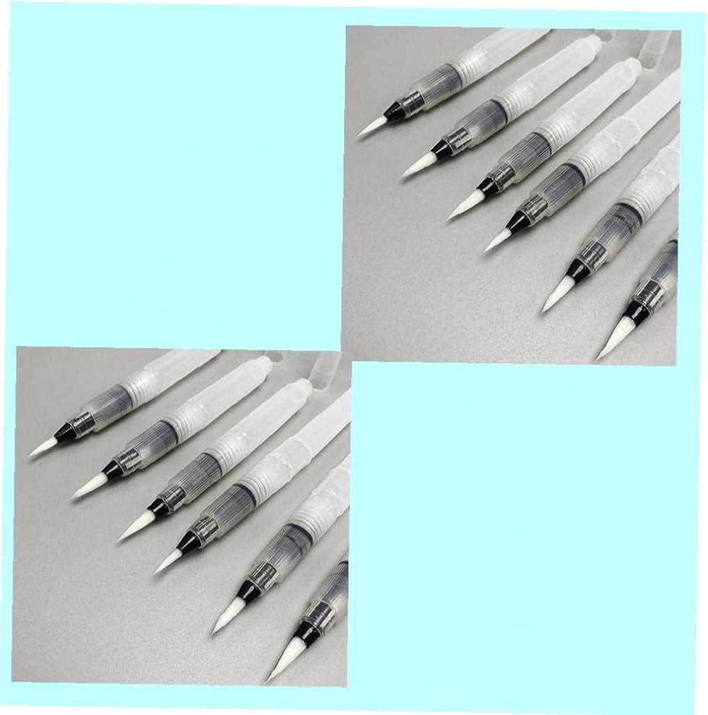 RTHG-3Pcs White 12cm Water Coloring Brush Pens, Aqua Pen Brush for ...