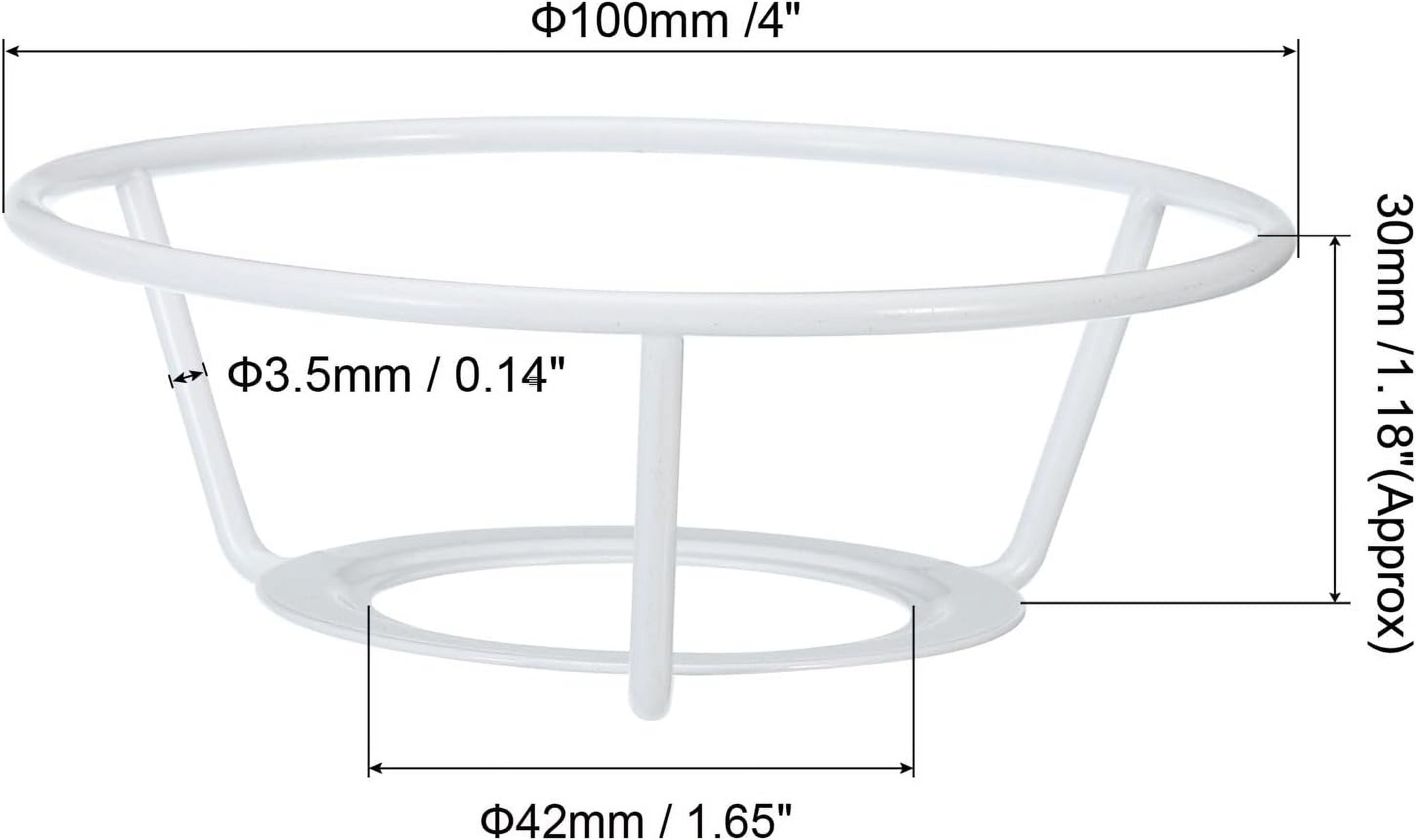 RTHG-4 Inch E26 E27 Lamp Shade Ring Frame with European Fitter, 3 Pack ...