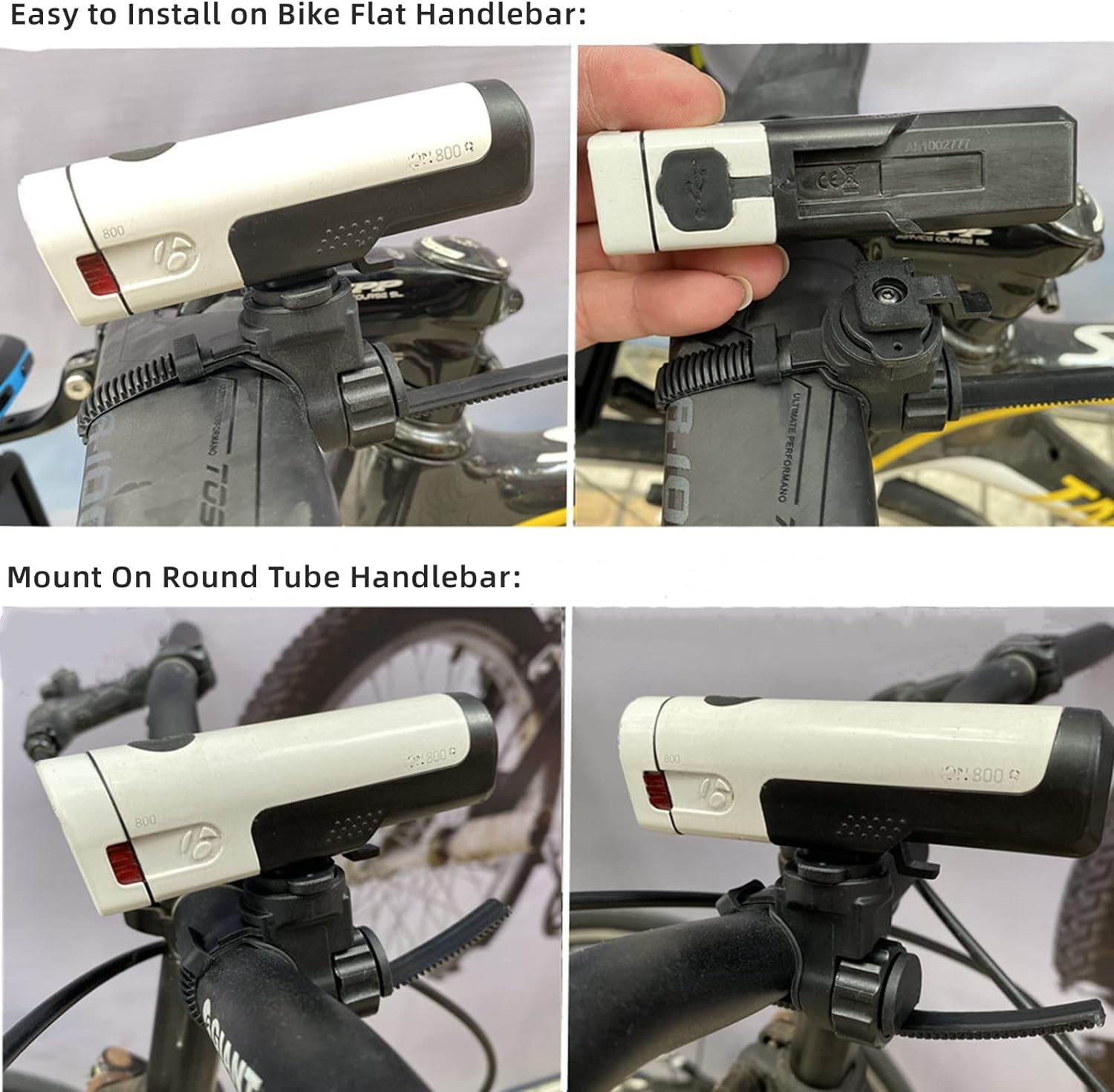 RTHG-Bike Light Mount Compatible with Bontrager Ion Pro RT Light ...