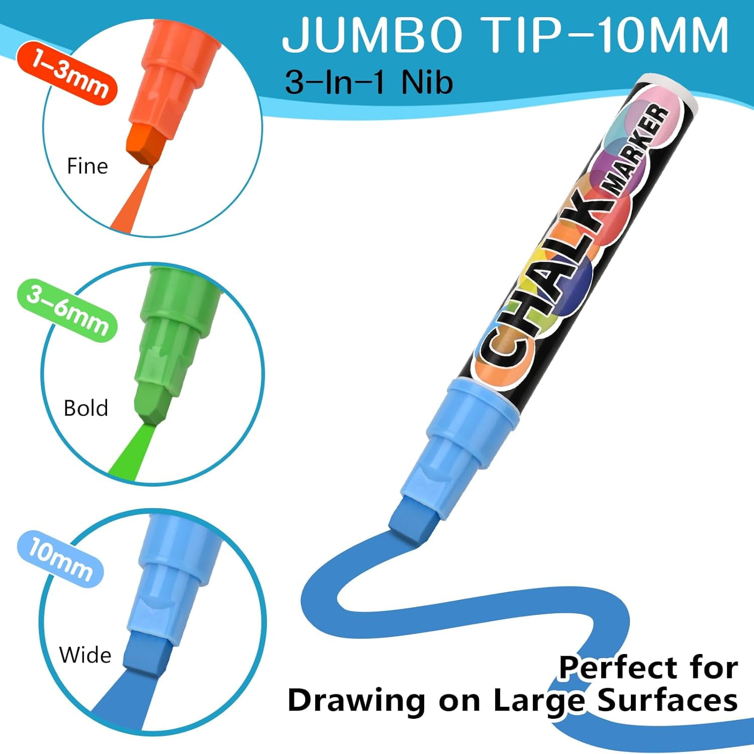 RTHG-Car Window Markers for Glass Washable –10mm Liquid Chalk Car Paint ...